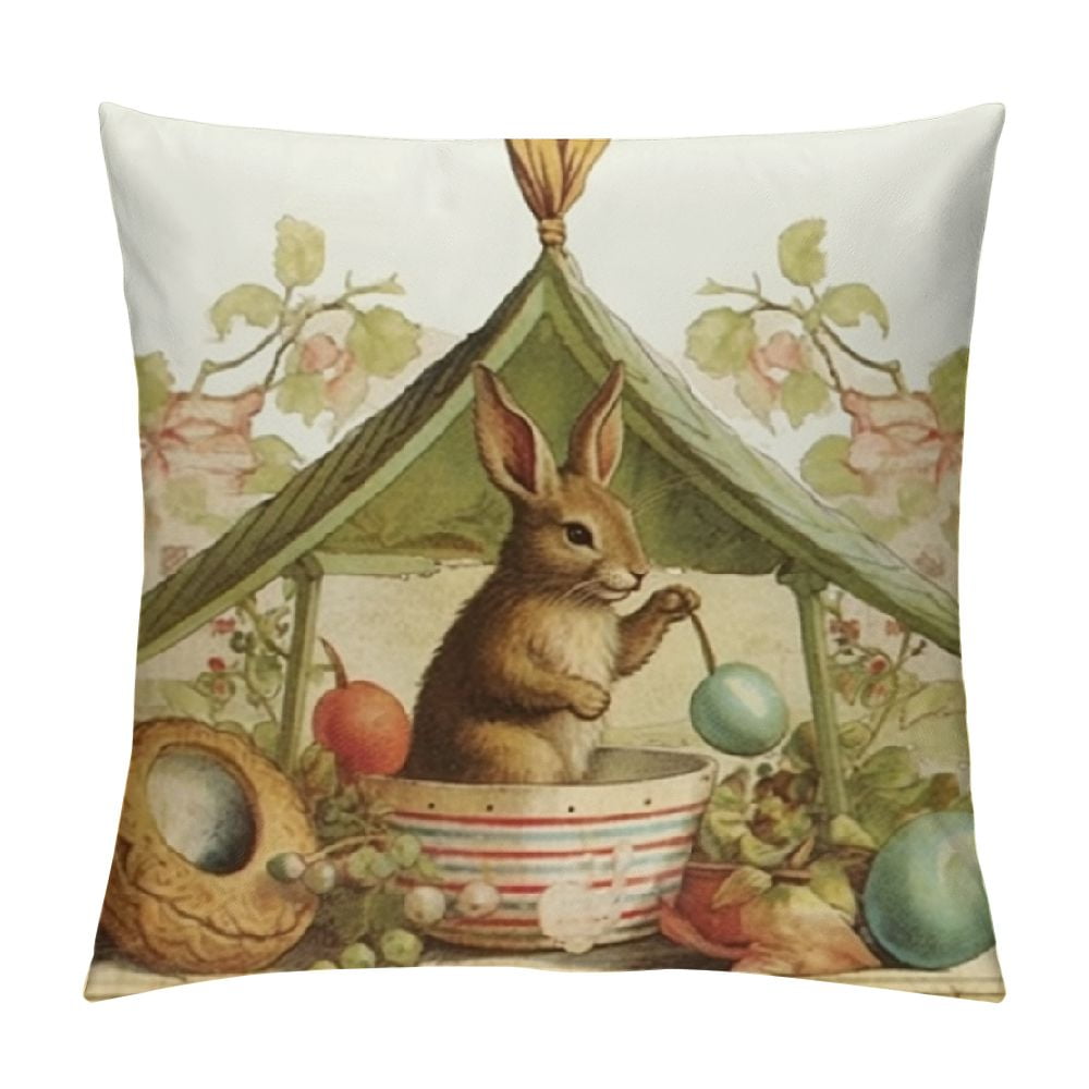 COMIO Vintage Animal Rabbit Bunny with Quote Lettering Decorative ...