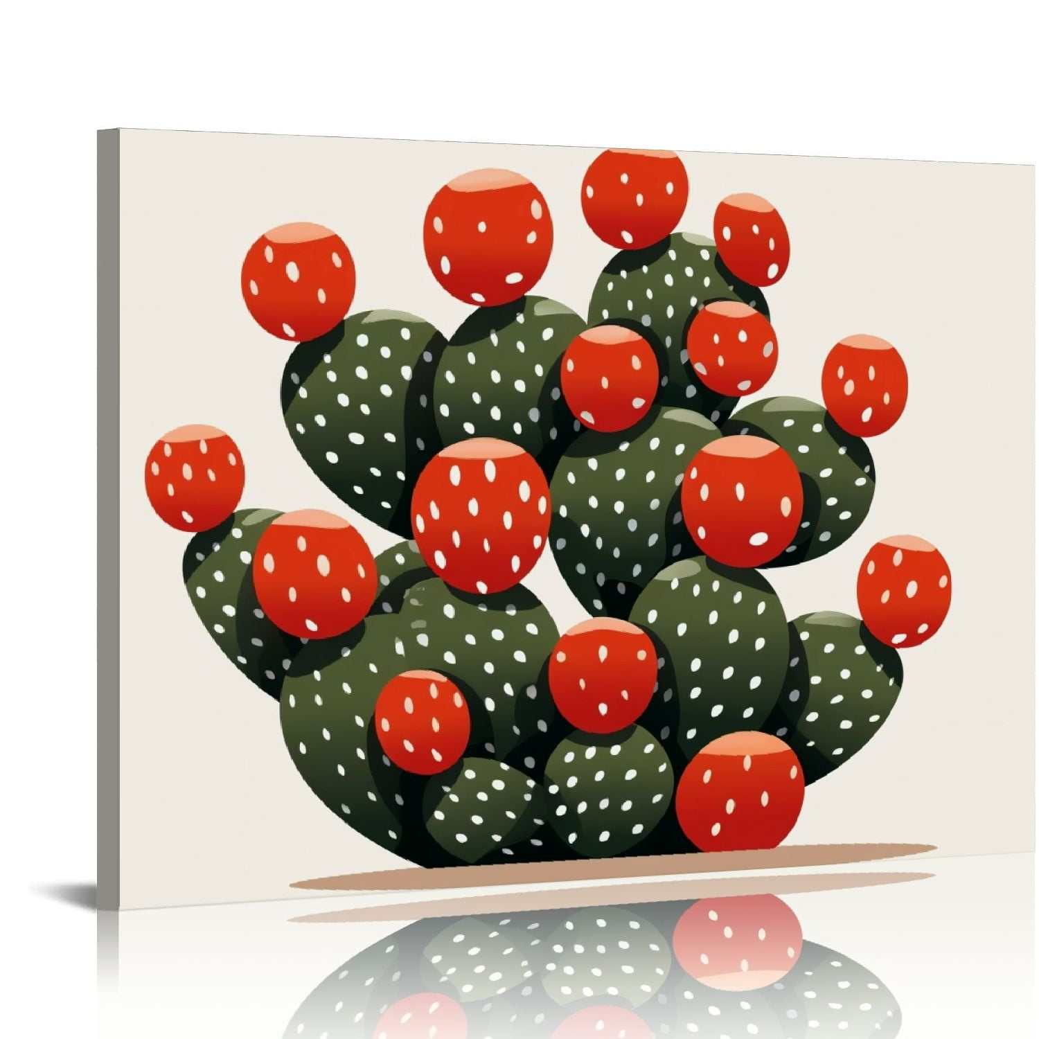 COMIO Vintage Cactus Wall Art Canvas Poster, Cacti Desert Botanical ...