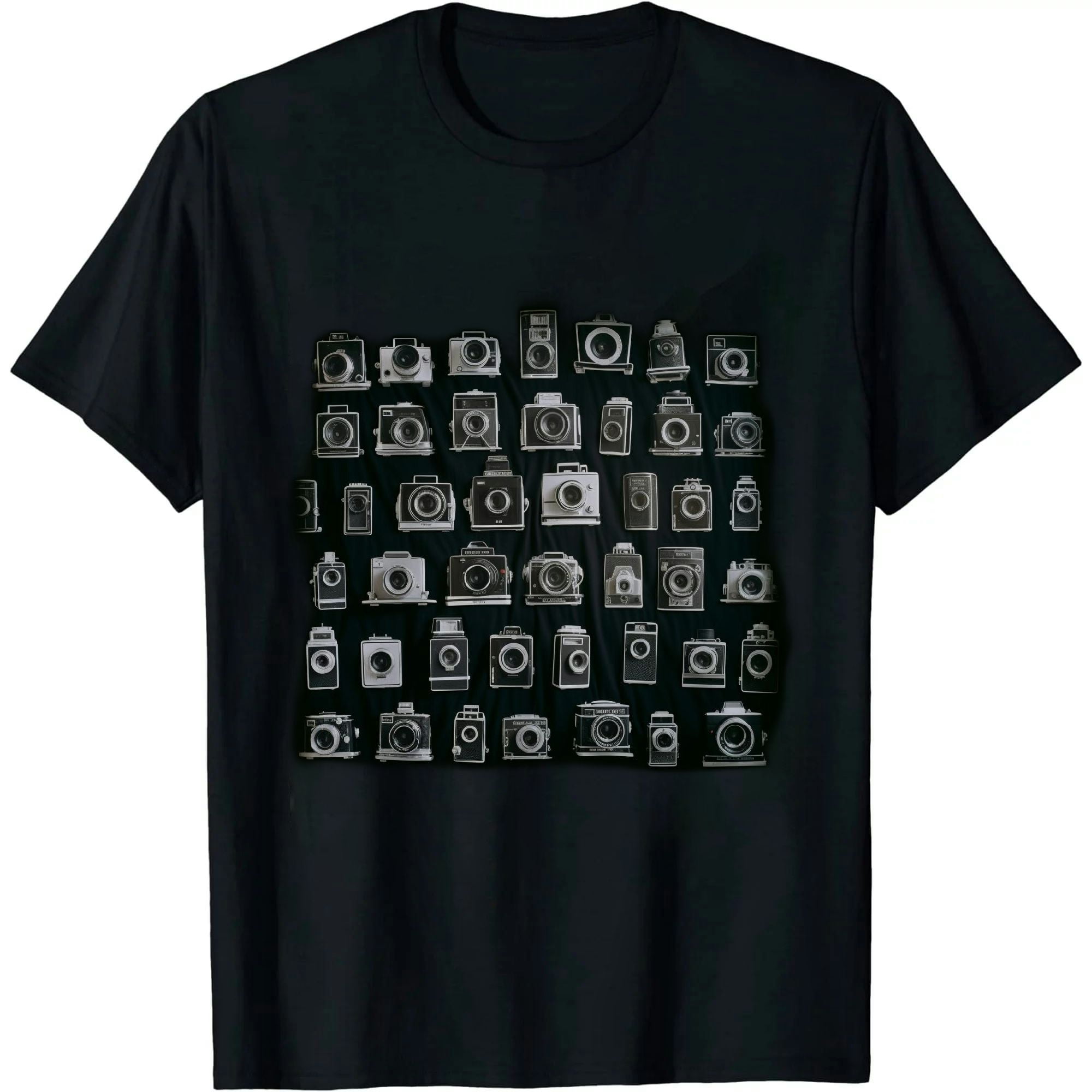COMIO Vintage Camera Tshirt T-Shirt - Walmart.com