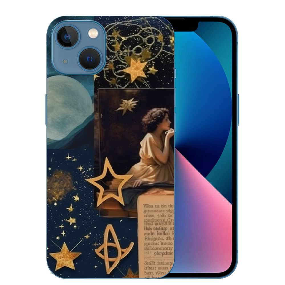 COMIO Vintage Celestial Sun Moon Star Collage Phone Case for iPhone 14 ...