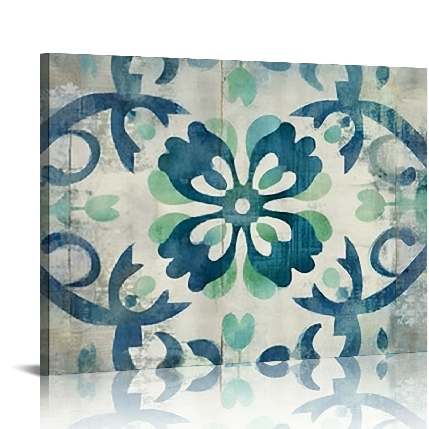 COMIO Vintage Flower Pattern Canvas Wall Art for Bedroom Wall Decor ...