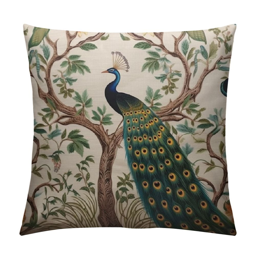 Comio Vintage Garden Pomegranate Fruit Tree Throw Pillow Cover Exotic
