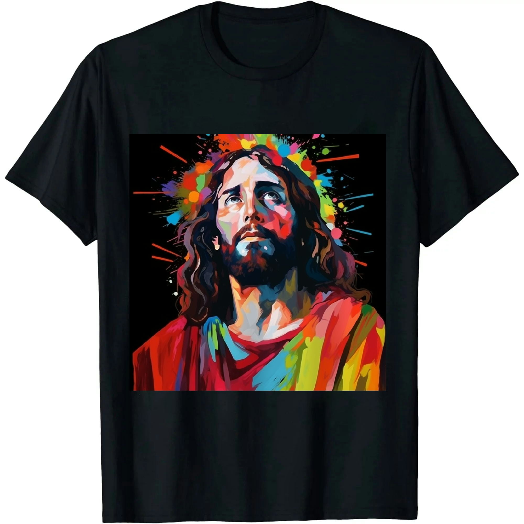 COMIO Vintage Got King Jesus Christ Sweet Face Image T-Shirt - Walmart.com