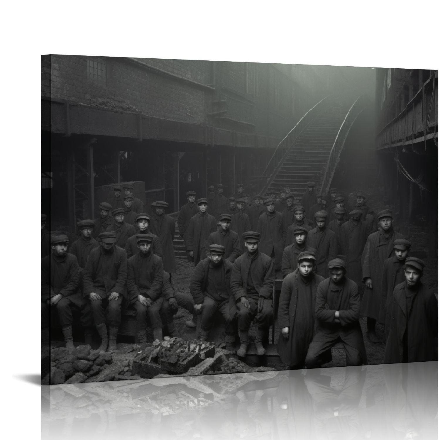 COMIO Vintage Old Photos of Coal Miners Posters Black and White Kids ...