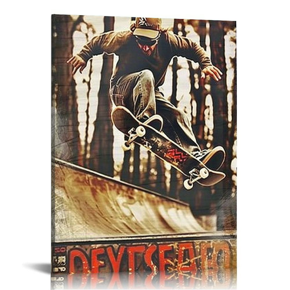 COMIO Vintage Sign Skateboarding You Get Old When You Stop Skating Tin ...