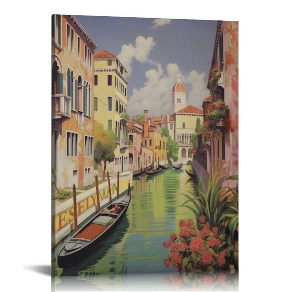 COMIO Vintage Travel Poster - Retro Venice Print - Italy Art - Venice ...