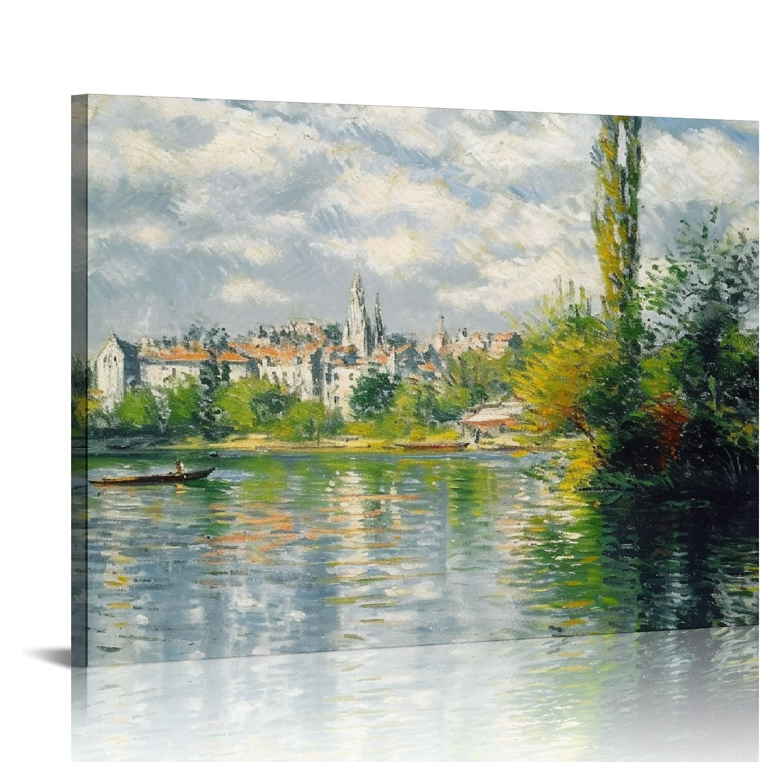 COMIO Vintage Wall Art Countryside Road Wall Decor Retro Landscape Wall ...