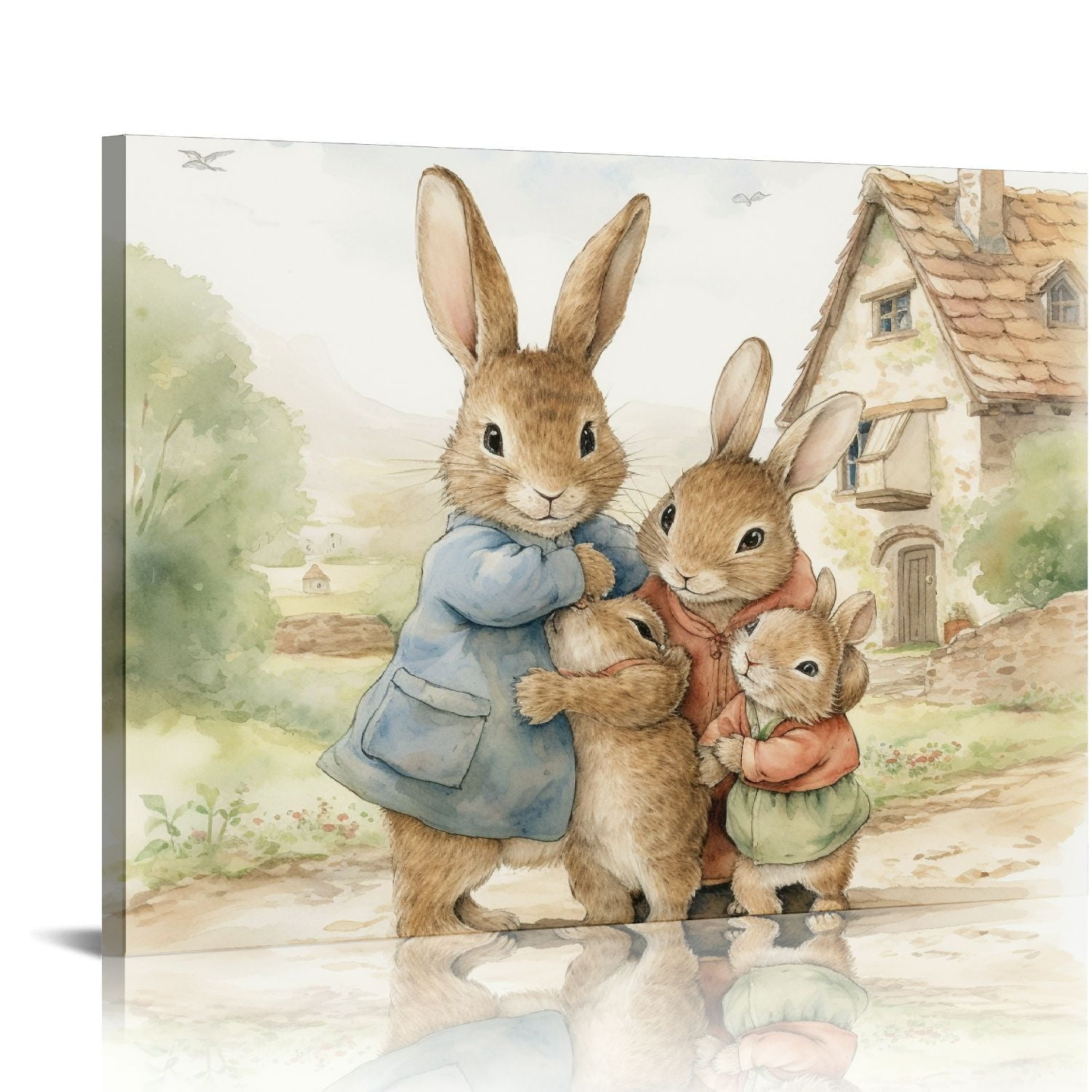 COMIO Vintage Wall Decor Bunny Rabbit Poster,Motivational Quote,Vintage ...