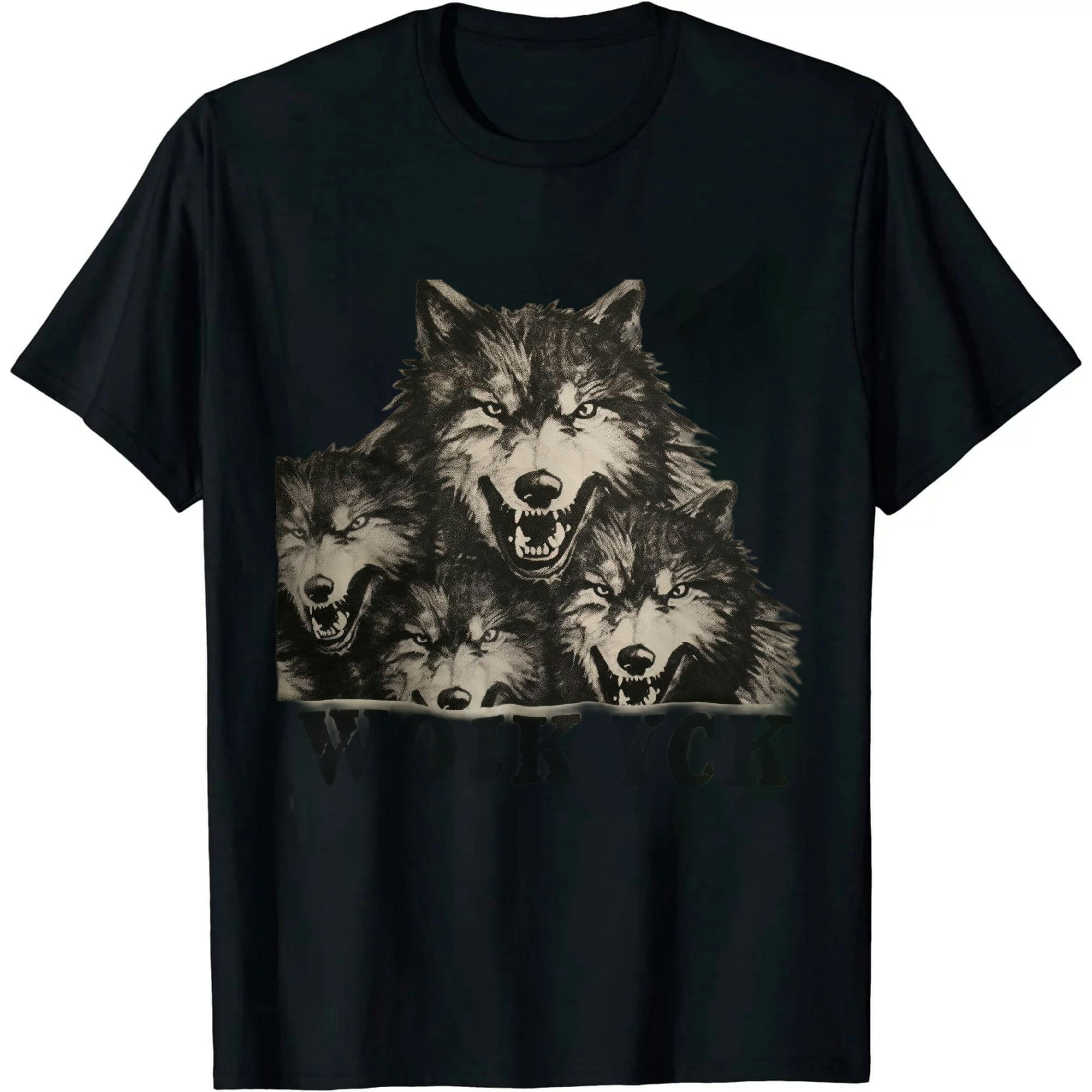 COMIO WOLF PACK T-Shirt Funny Vintage - Walmart.com