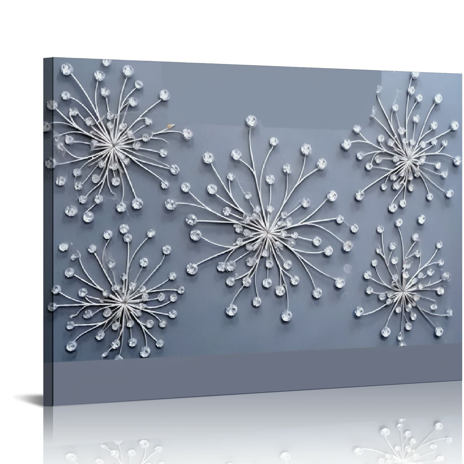 COMIO Wall Art Bling Crystal Home Décor Starburst Wall Hanging Accents ...