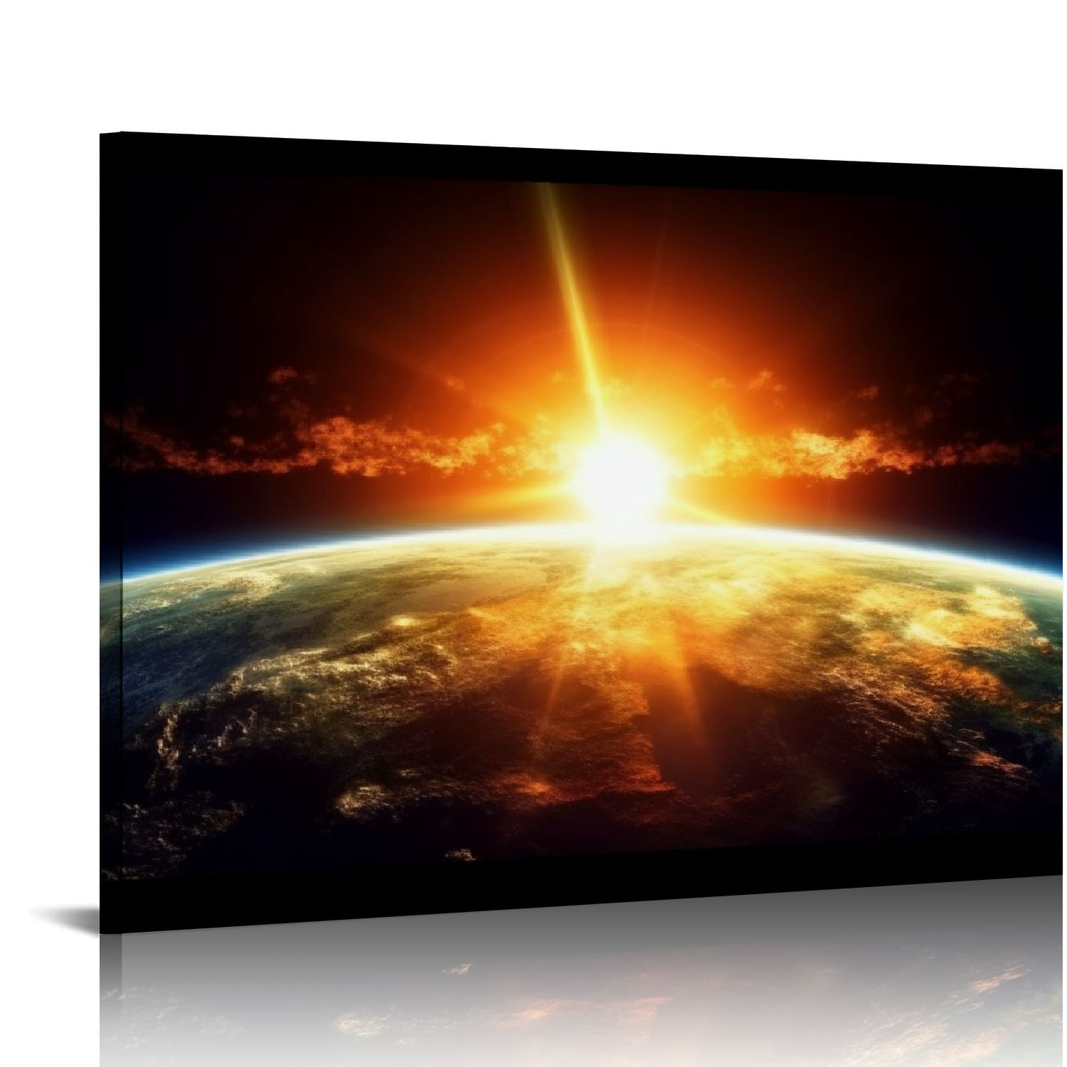 COMIO Wall Art Canvas Abstract Planet Universe Space Picture Canvas ...