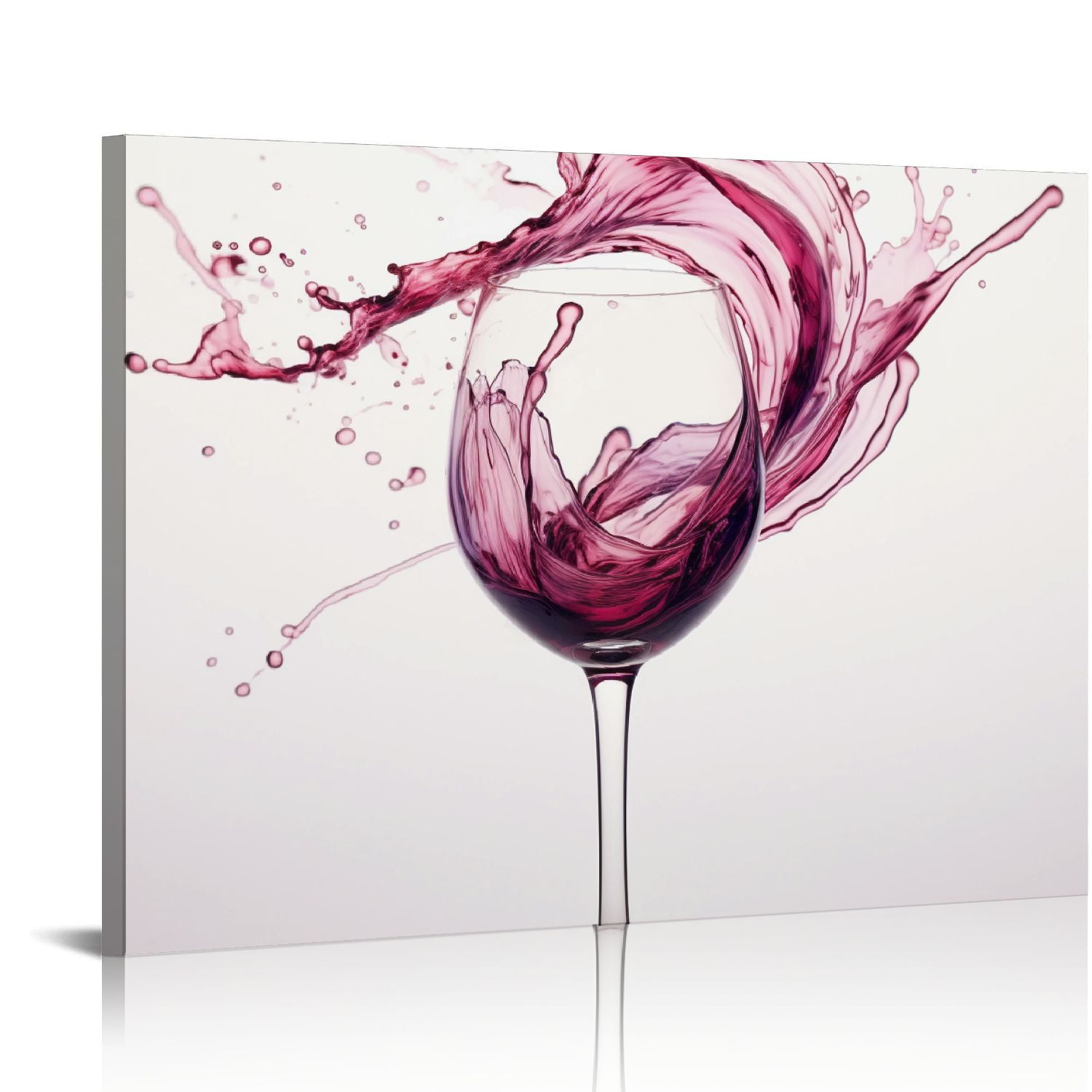 COMIO Wall Art Decor Large Canvas Print Picture Abstract Red Wine Blue ...