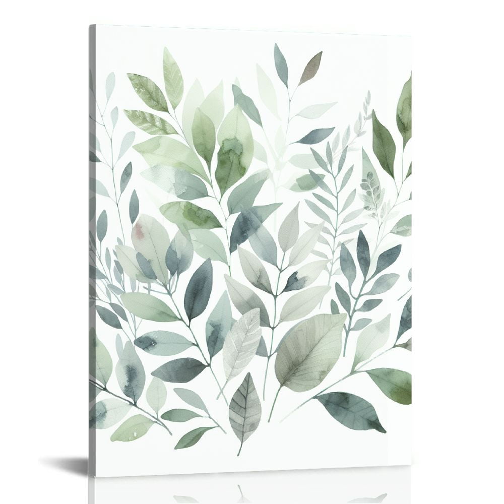 COMIO Watercolor Botanical Wall Art Boho Floral Wall Decor Prints Sage ...