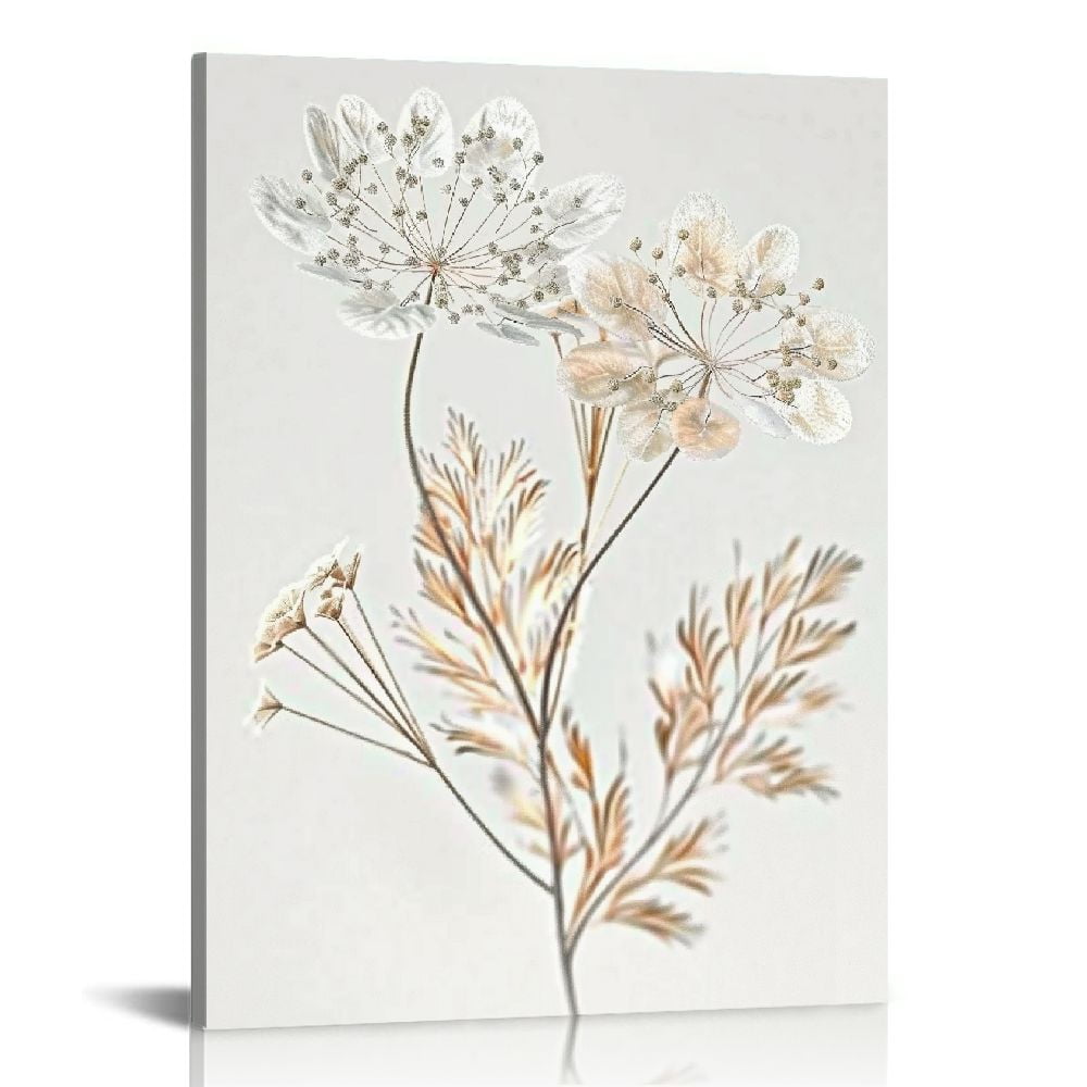 COMIO Watercolor Flower Wall Art Botanical Wildflower Wall Decor Boho ...