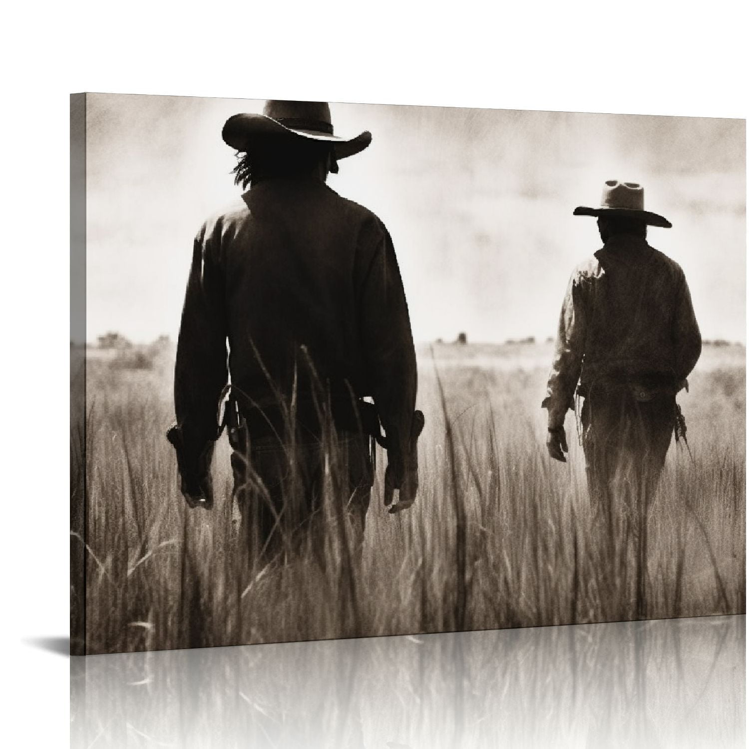 COMIO Western Cowboy Canvas Art - Home Decor Wall Art Print Poster ...