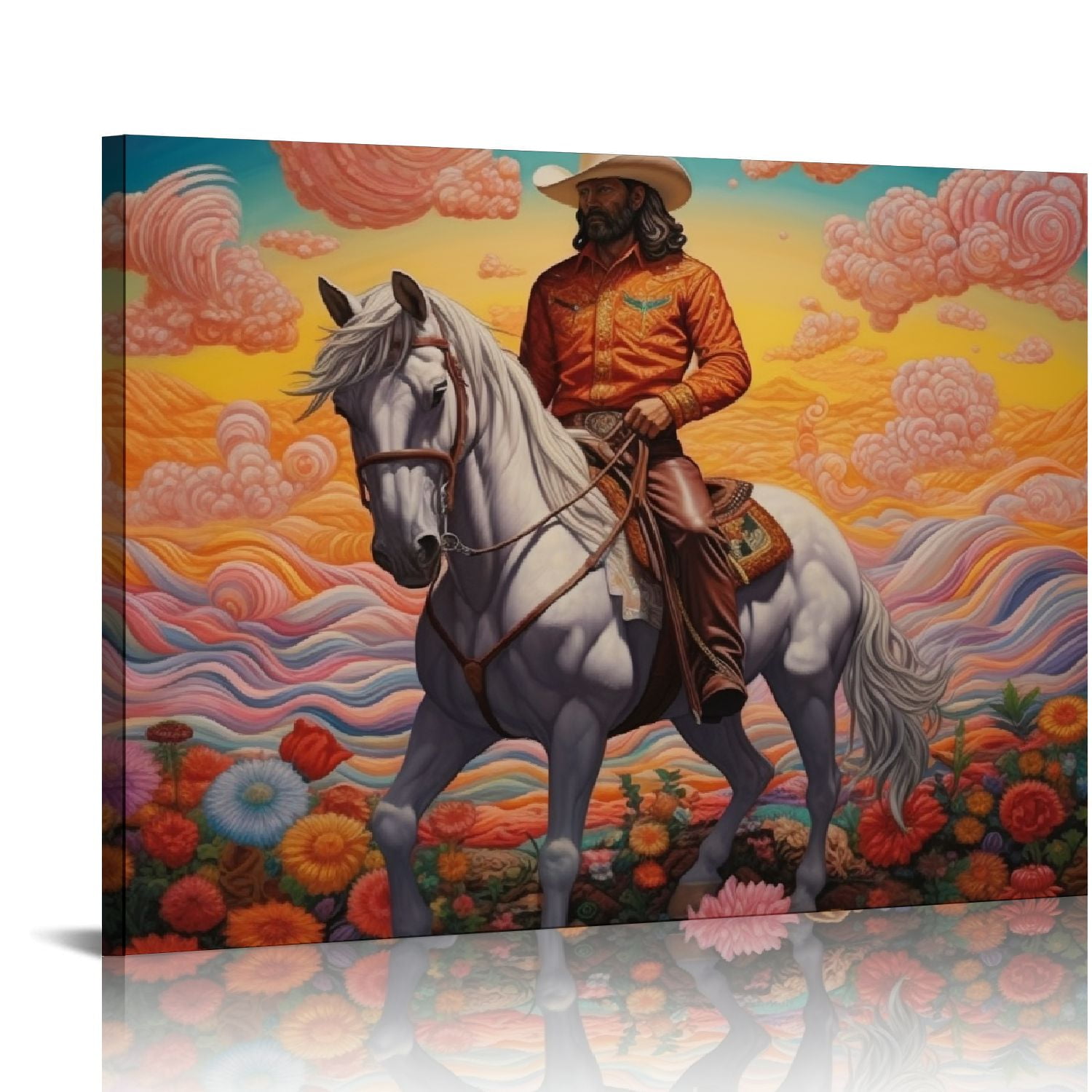 COMIO Western Cowboys Print, Vintage Cowboy Decor, Cowboy Western Wall ...