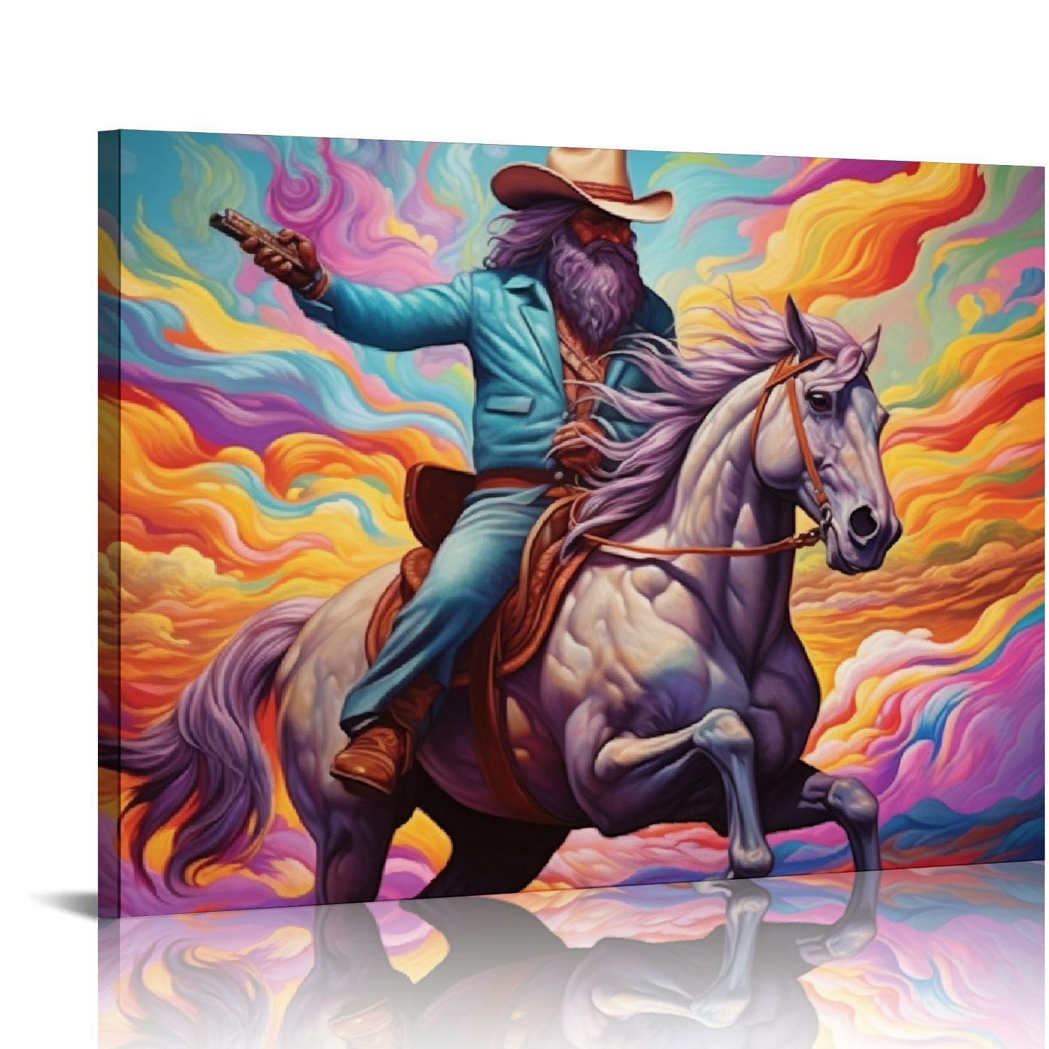 COMIO Western Cowboys Print, Vintage Cowboy Decor, Cowboy Western Wall ...