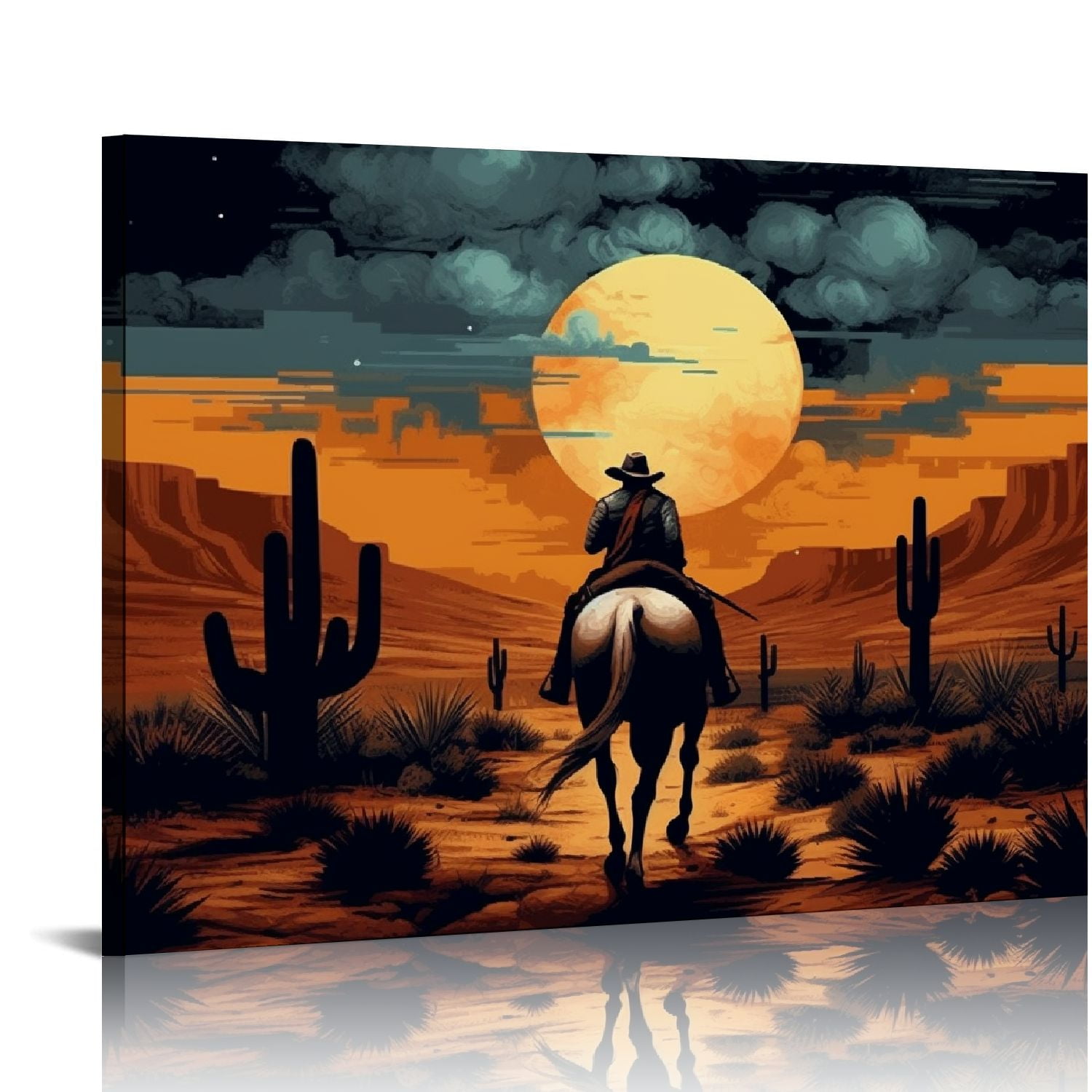 COMIO Western Cowboys Print, Vintage Cowboy Decor, Cowboy Western Wall ...