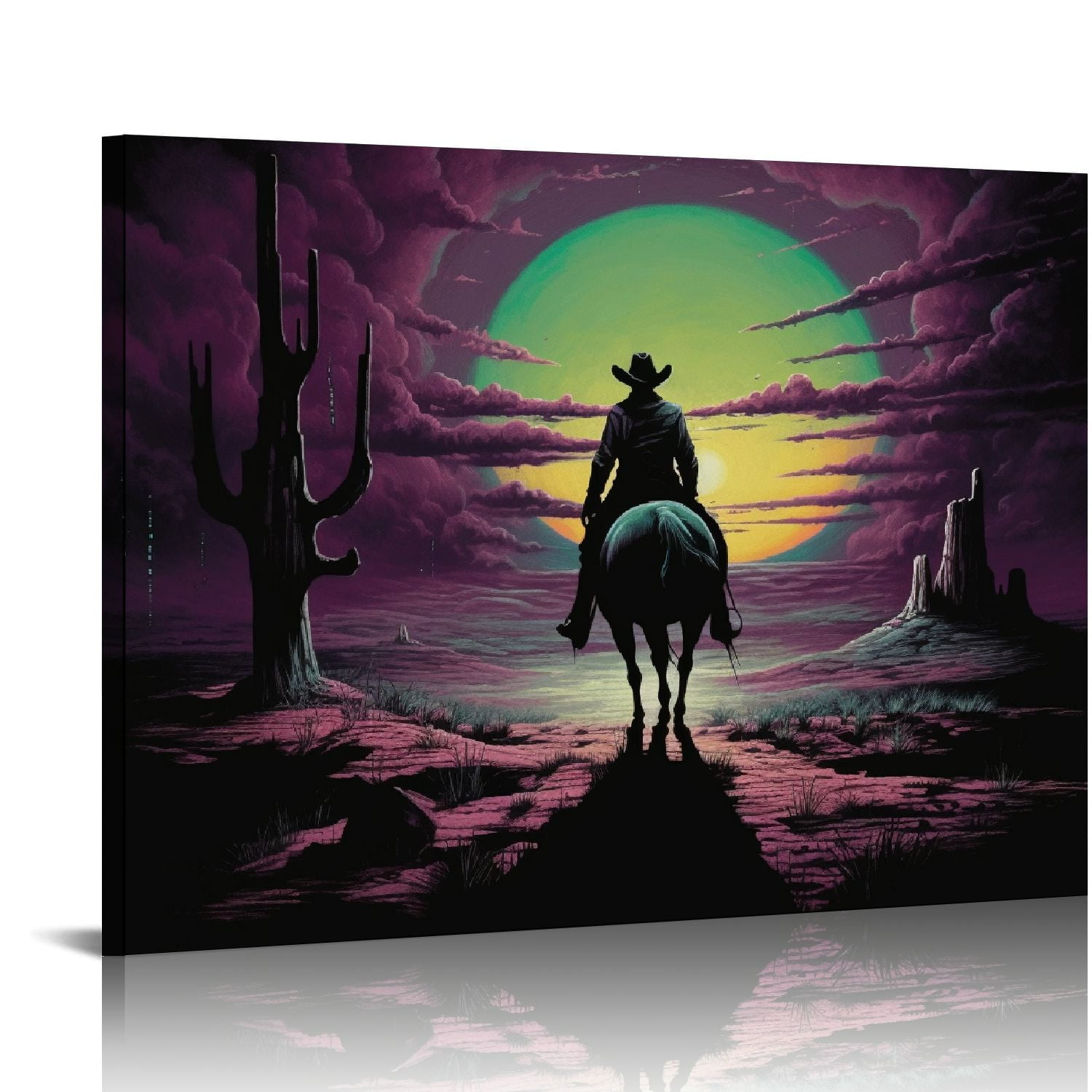 COMIO Western Cowboys Print, Vintage Cowboy Decor, Cowboy Western Wall ...