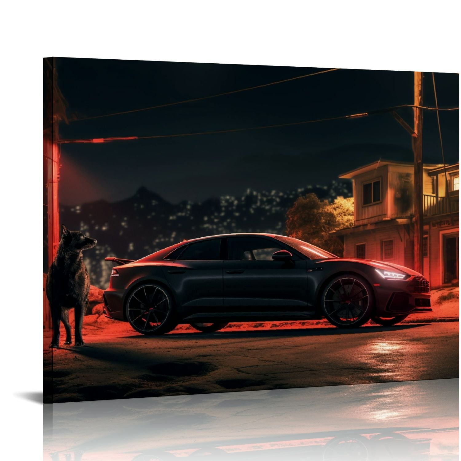 COMIO White Car Poster Pictures for Living Room Famous Sports Car ...