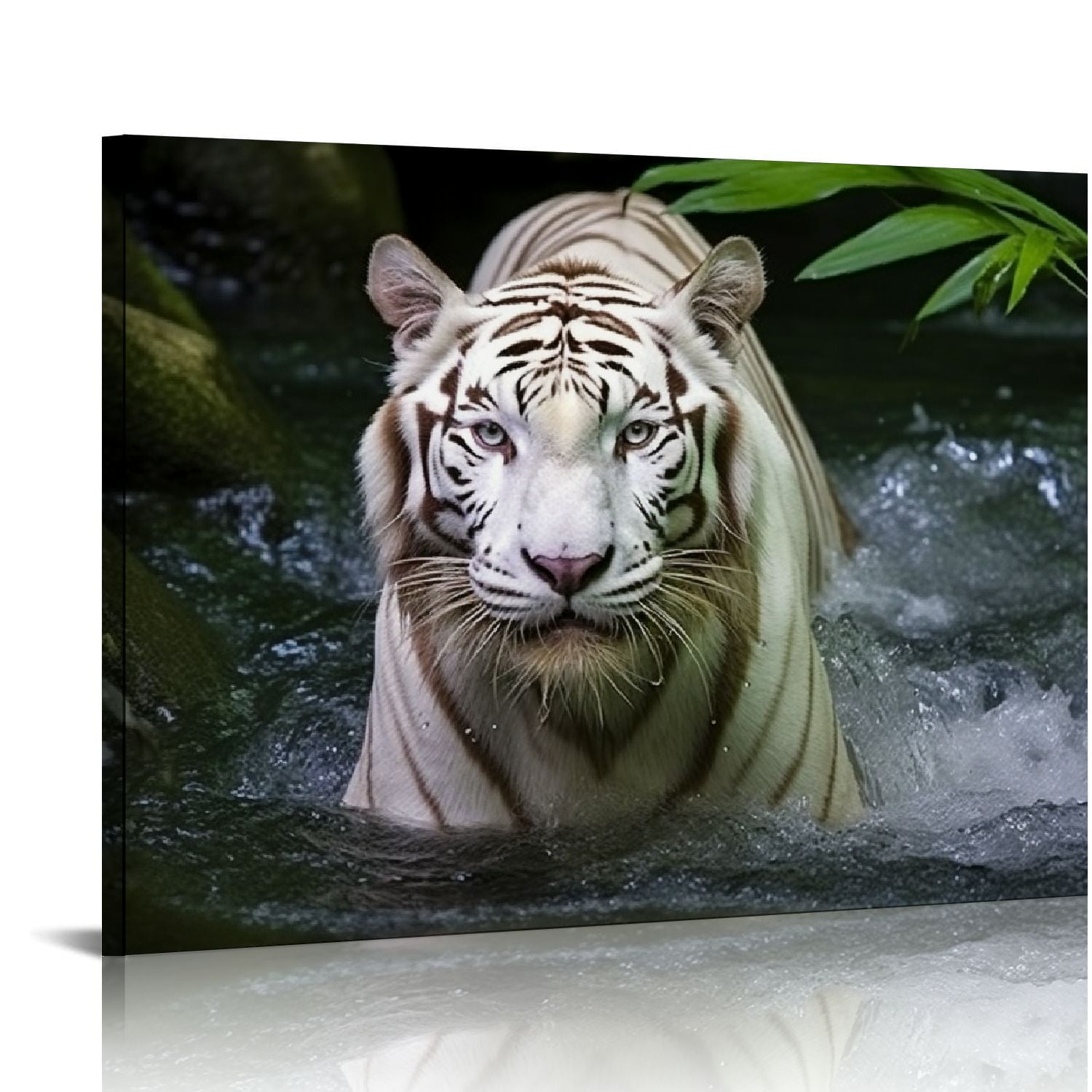 COMIO White Tiger Picture Decor for Bedroom, PIY Gorgeous Wall Art of ...