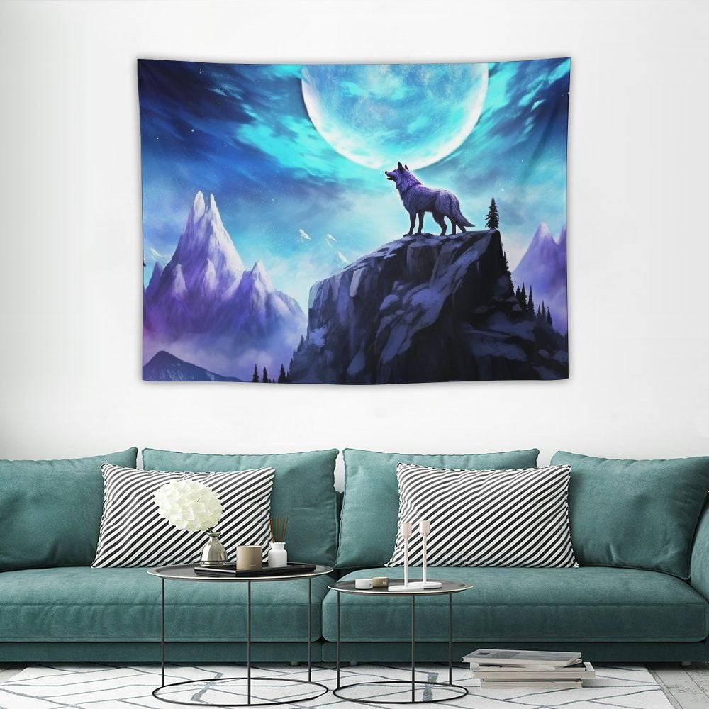 COMIO Wild Animal Wolves Wolf Tapestry Wall Hanging, Wildlife Safari ...