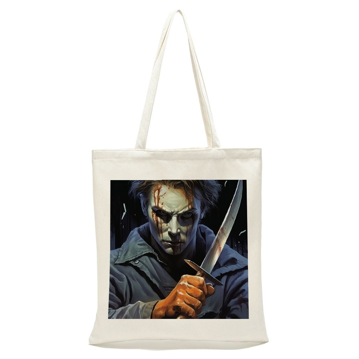 COMIO Will Chase After You Canvas Tote Bag Halloween Horror Reusable ...