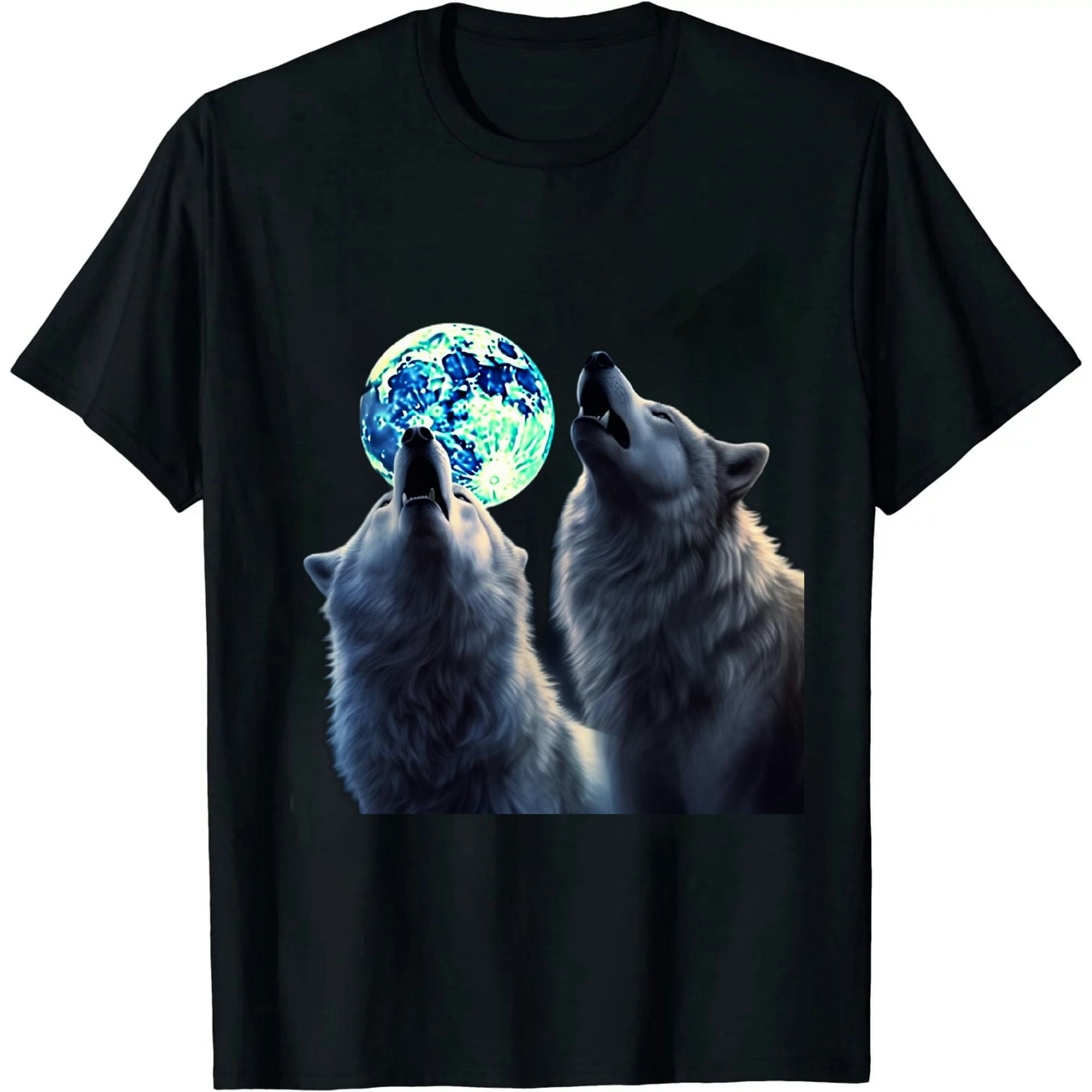 COMIO Wolf Shirts for Men Women 3D Print Wolves Animal Unisex Short ...