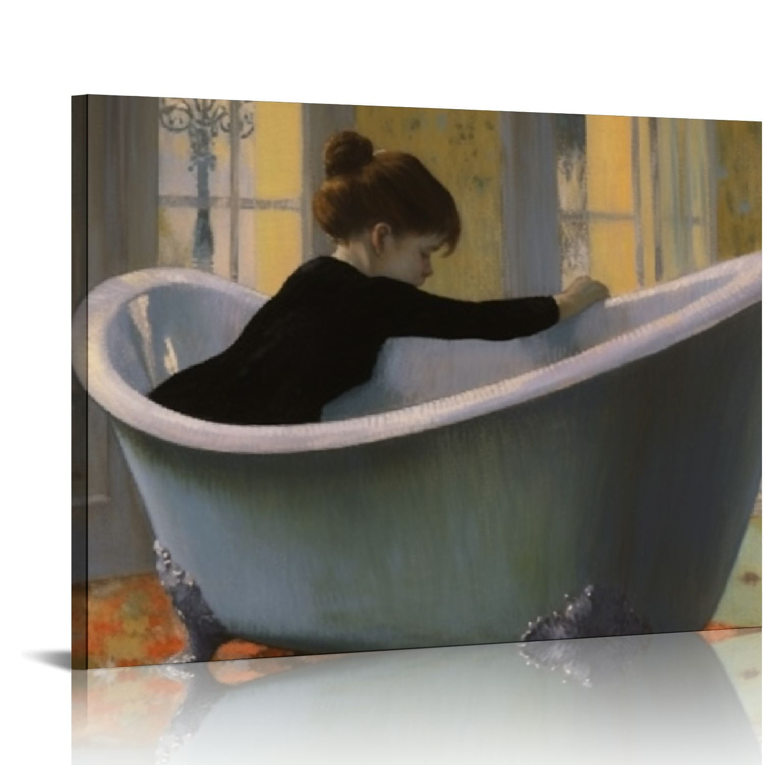 COMIO Woman in Her Bath 1883 by Edgar Degas Wall Decor, Canvas Wall Art - Walmart.com