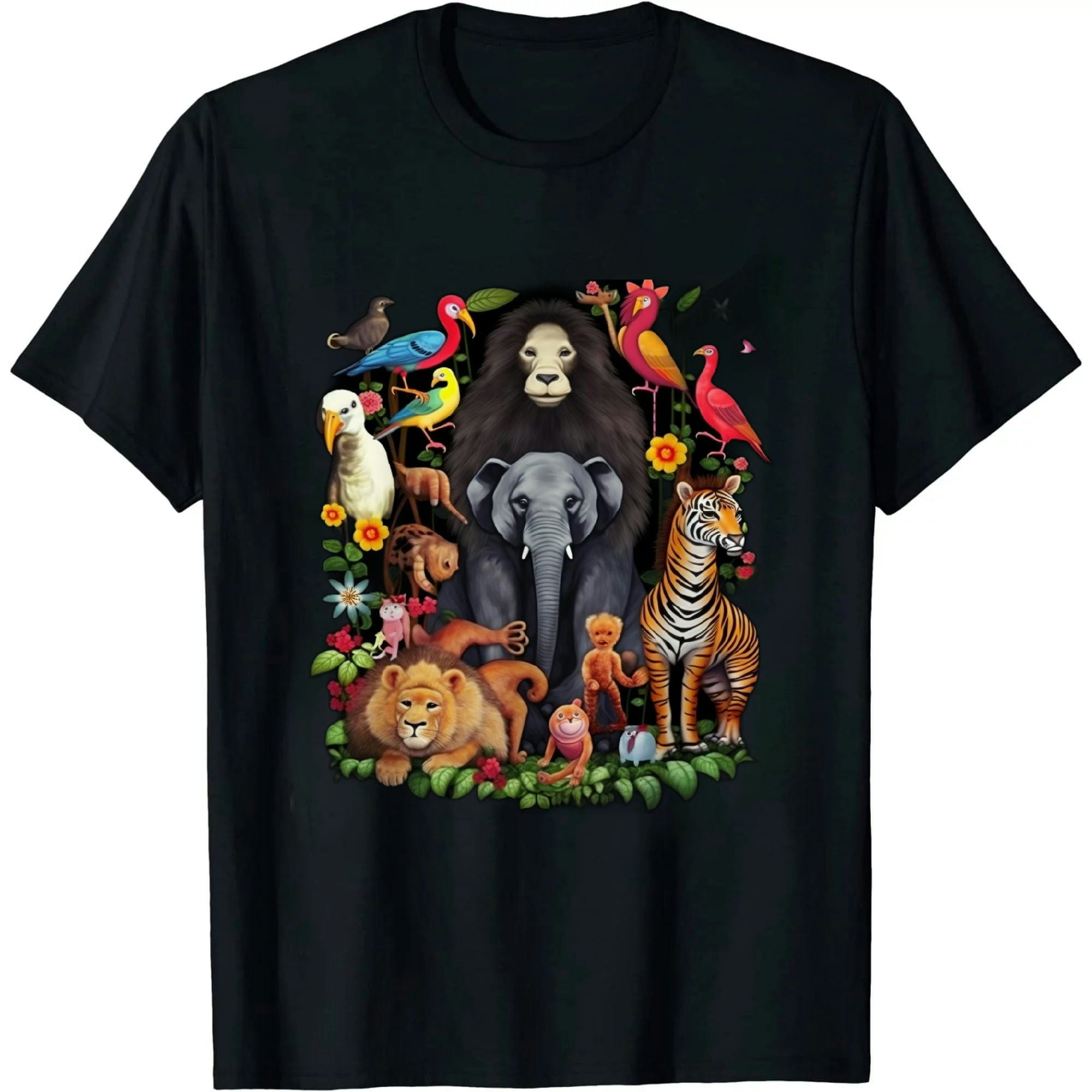 COMIO Zoo Animals Wildlife Birthday Party Zoo Day 26 Animals T-Shirt ...