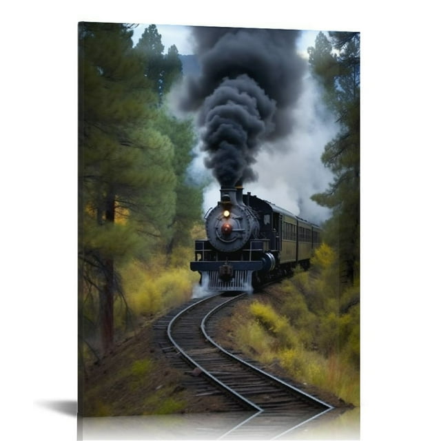 COMIO art wall decor Landscape Train Tracks Poster Decorative Painting ...