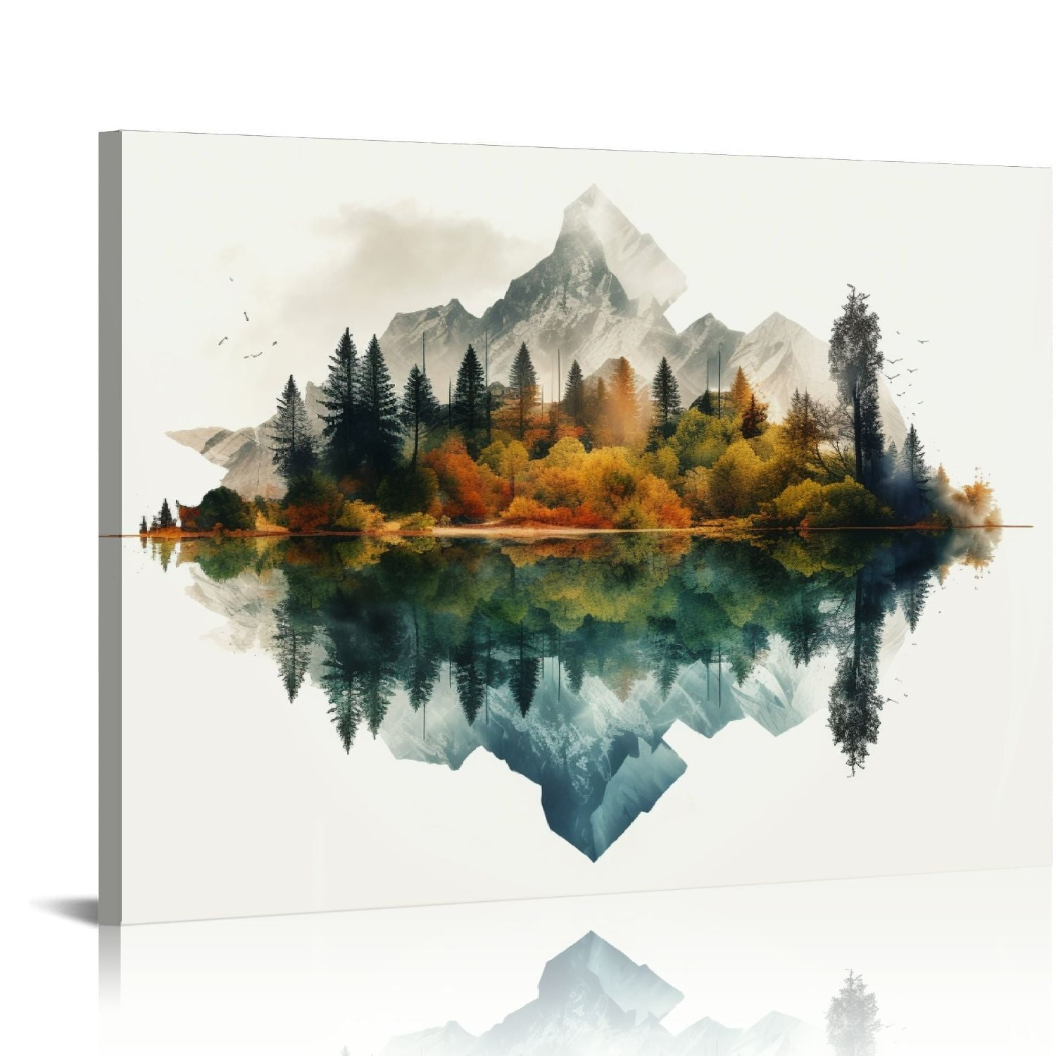 COMIO foefvpeft Large Abstract Mountain Canvas Wall Art, Nature ...
