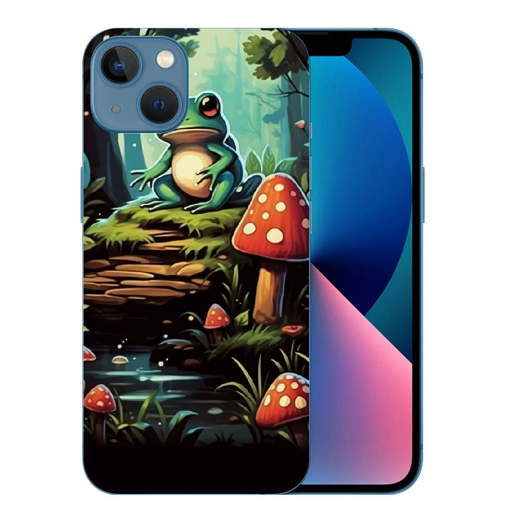 COMIO iPhone 15 Cottagecore Aesthetic Vintage Forest Mushroom Frog Case ...