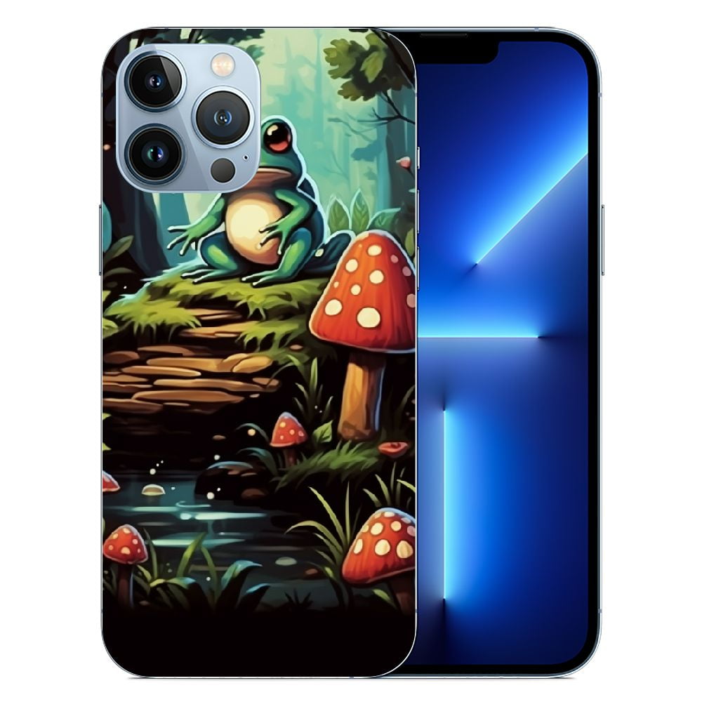 COMIO iPhone 15 Cottagecore Aesthetic Vintage Forest Mushroom Frog Case ...
