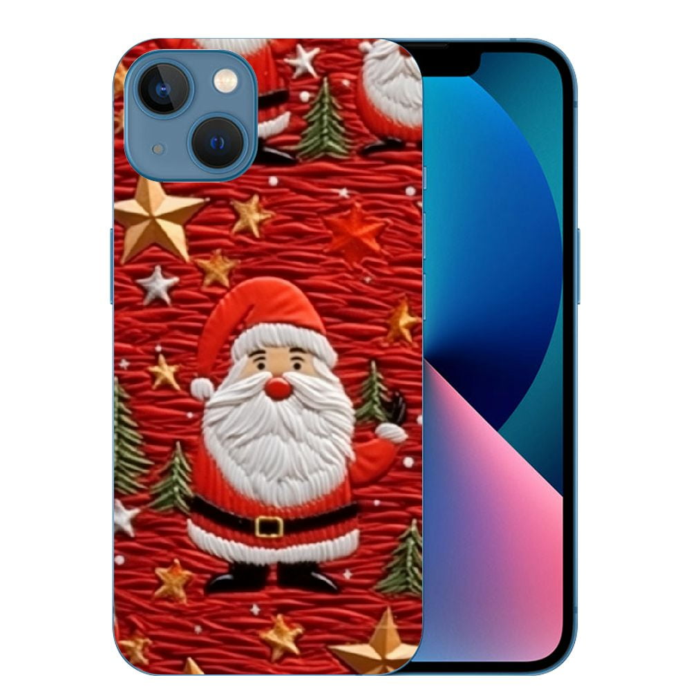 COMIO iPhone 15 Cute Santa Claus And Stars Family Christmas Xmas Winter ...