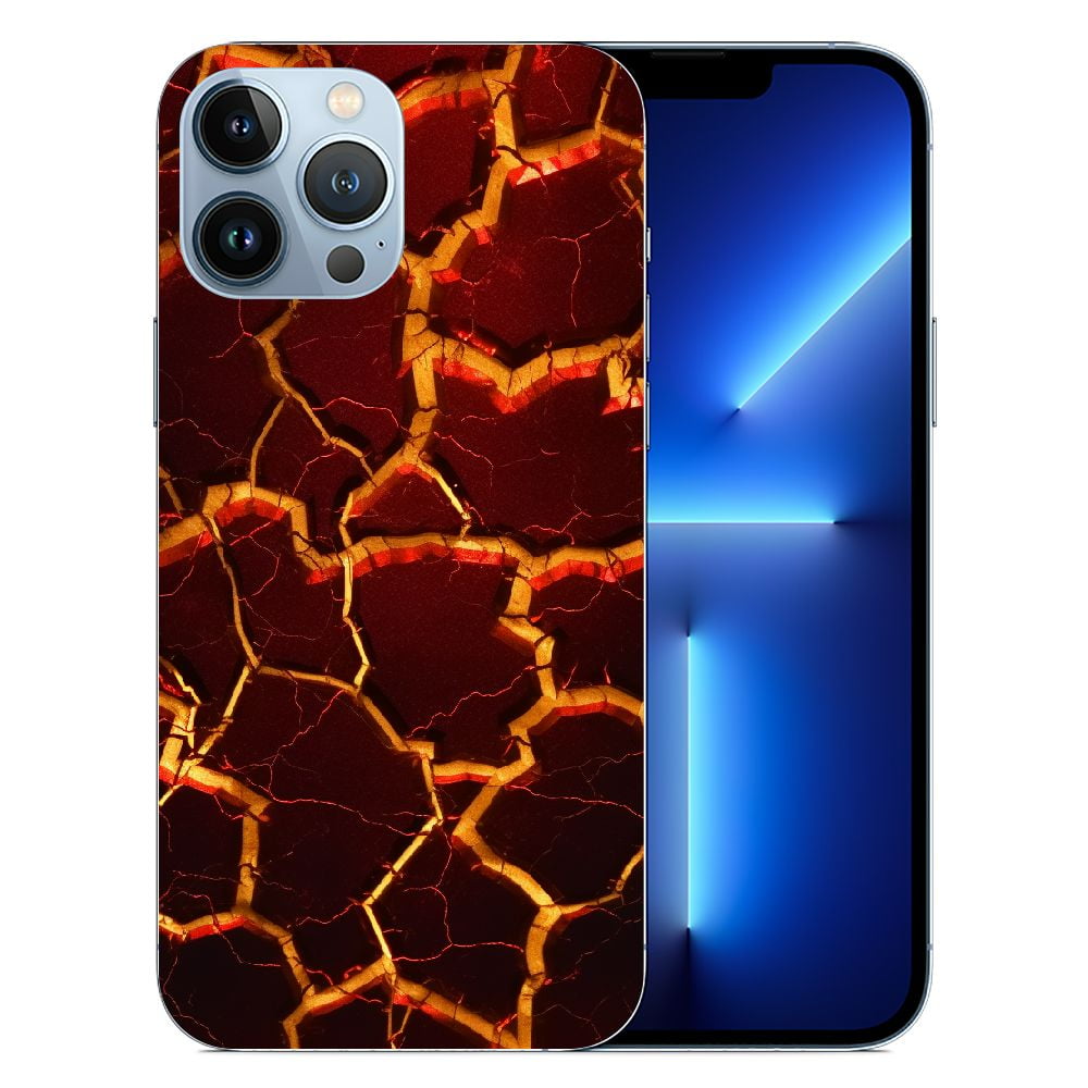 COMIO iPhone 15 Lava Flow Volcano Fire Flow Red Orange Case - Walmart.com