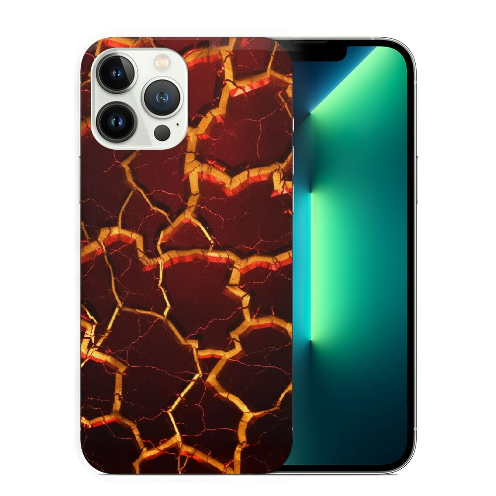COMIO iPhone 15 Lava Flow Volcano Fire Flow Red Orange Case - Walmart.com