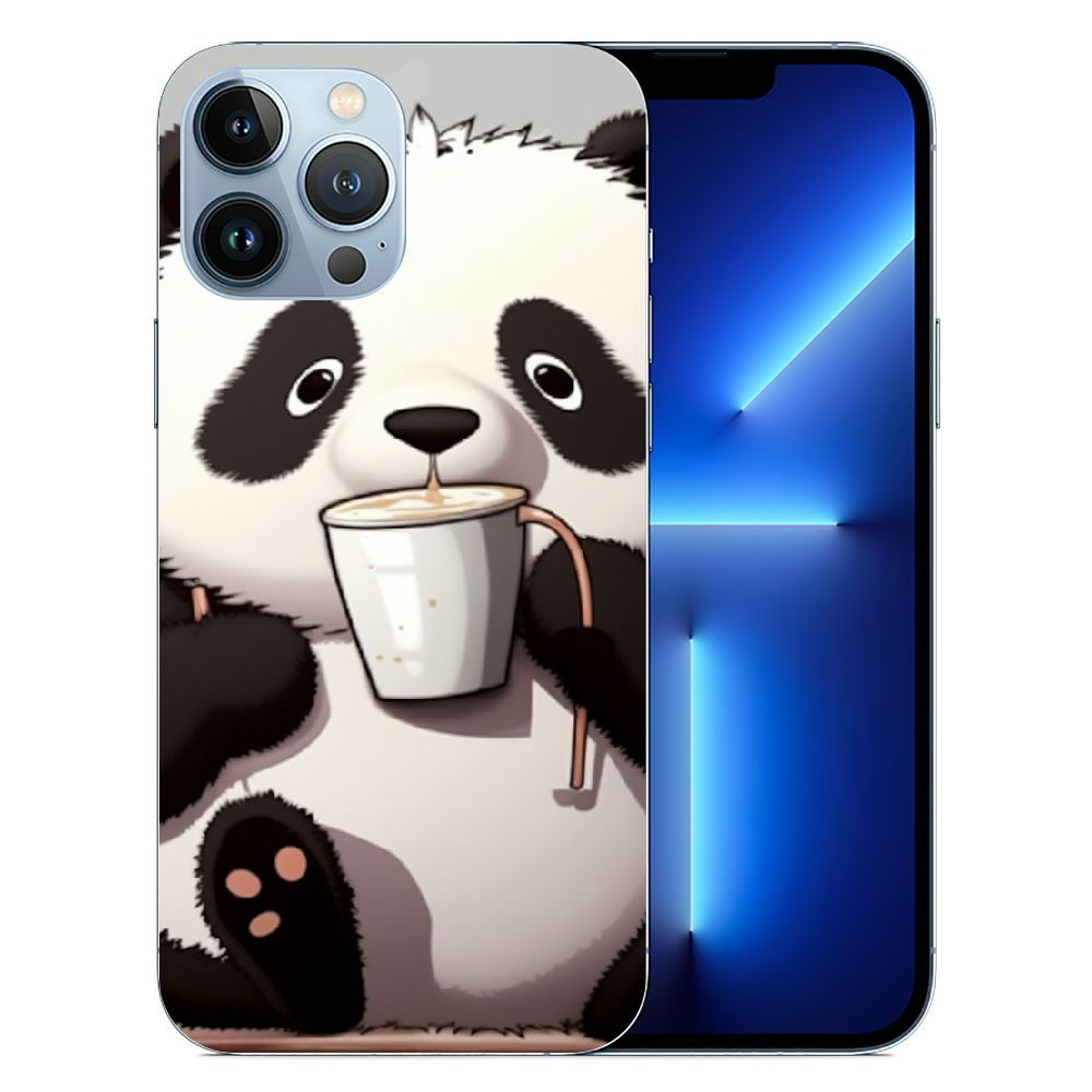 COMIO iPhone 15 Panda Kawaii Drinking Boba Tea Case - Walmart.com