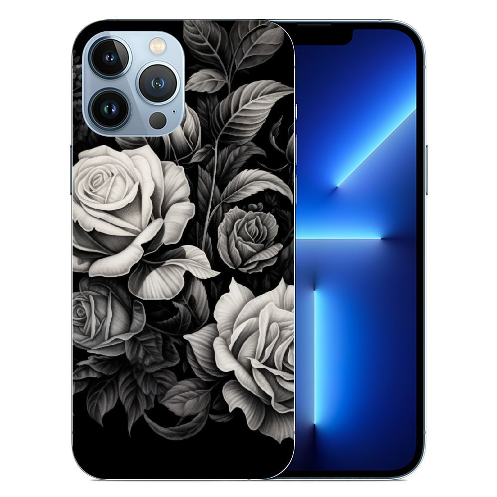 COMIO iPhone 15 Pro Max Vintage Flowers Art Retro Cottagecore Tattoo ...