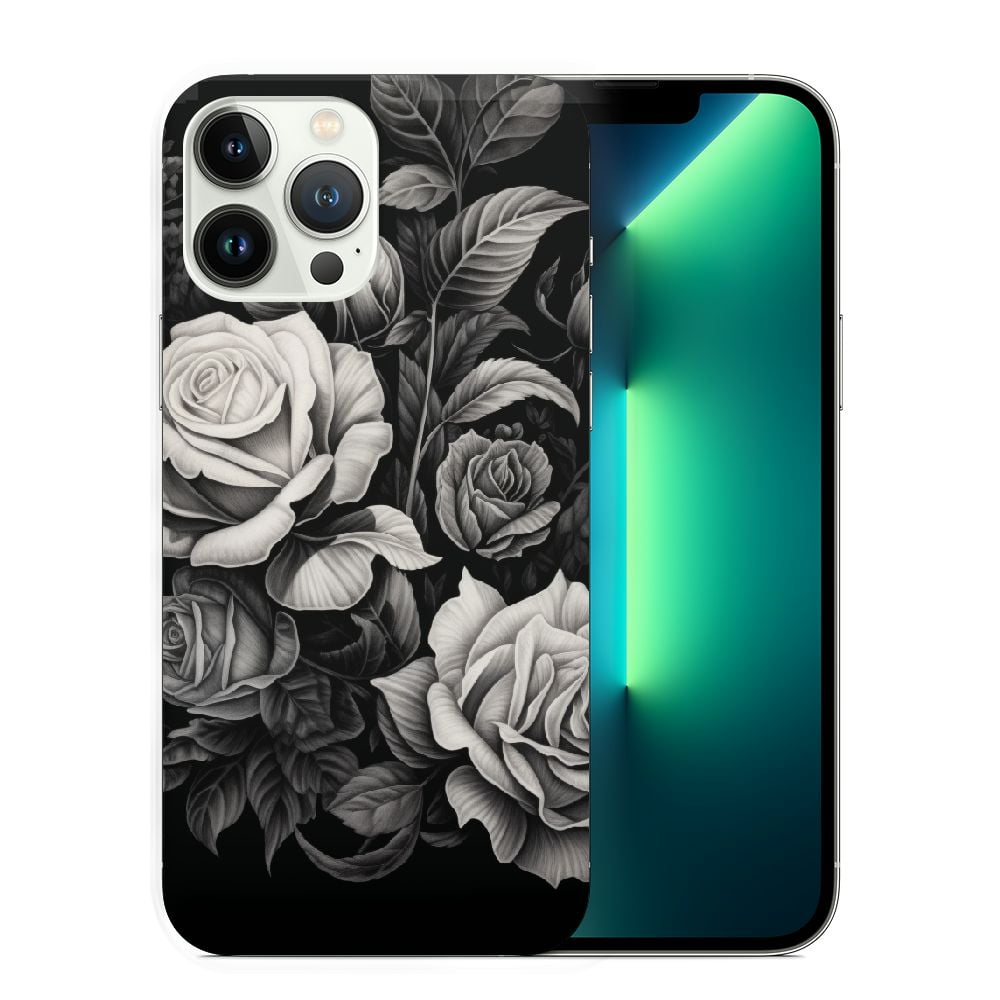 COMIO iPhone 15 Pro Max Vintage Flowers Art Retro Cottagecore Tattoo ...