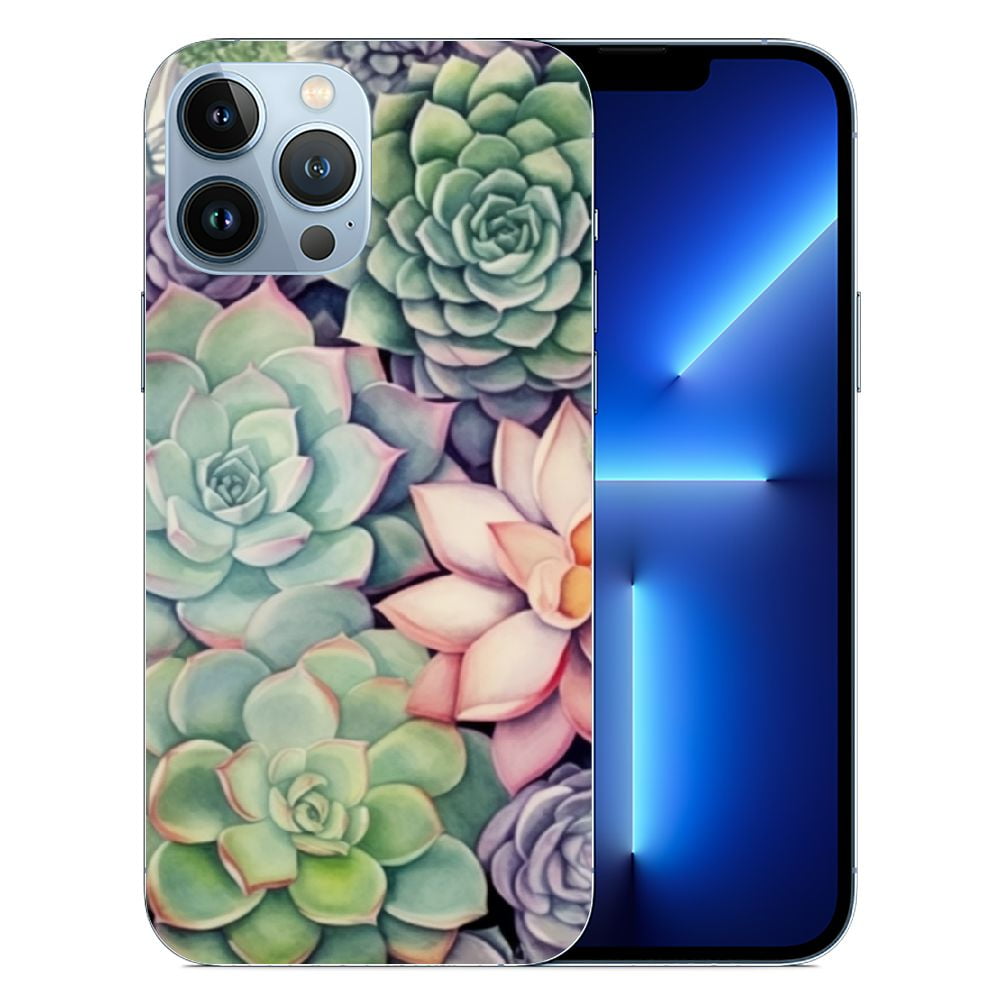 COMIO iPhone 15 Succulent with Watercolor Aesthetic Succulents Case ...
