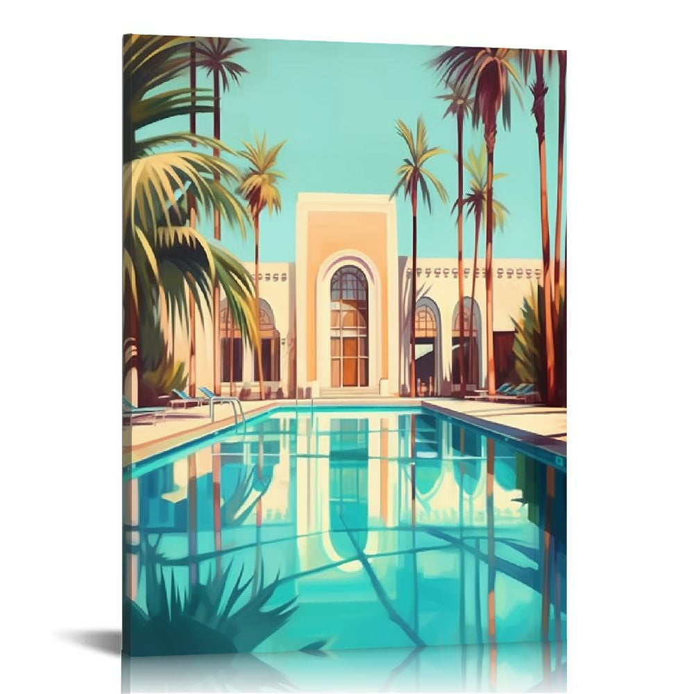 COMIO ocean art,Bathroom Wall Decor,Secret Swimming Pool Print,Artwork ...