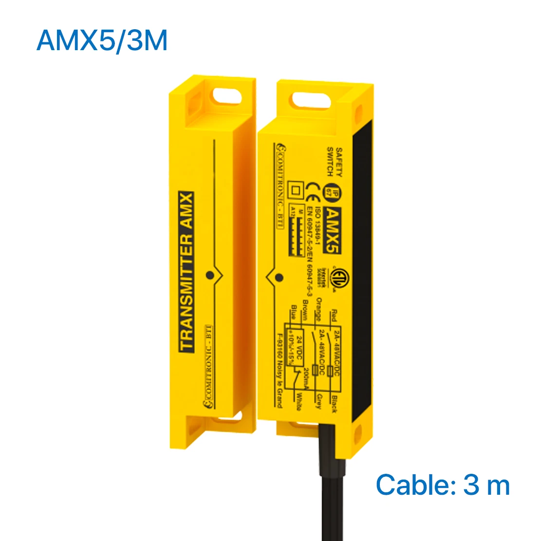 COMITRONIC-BTI Safety Switch Stand Alone Contactless Coded Sensor, Article Number: AMX5/3M ...