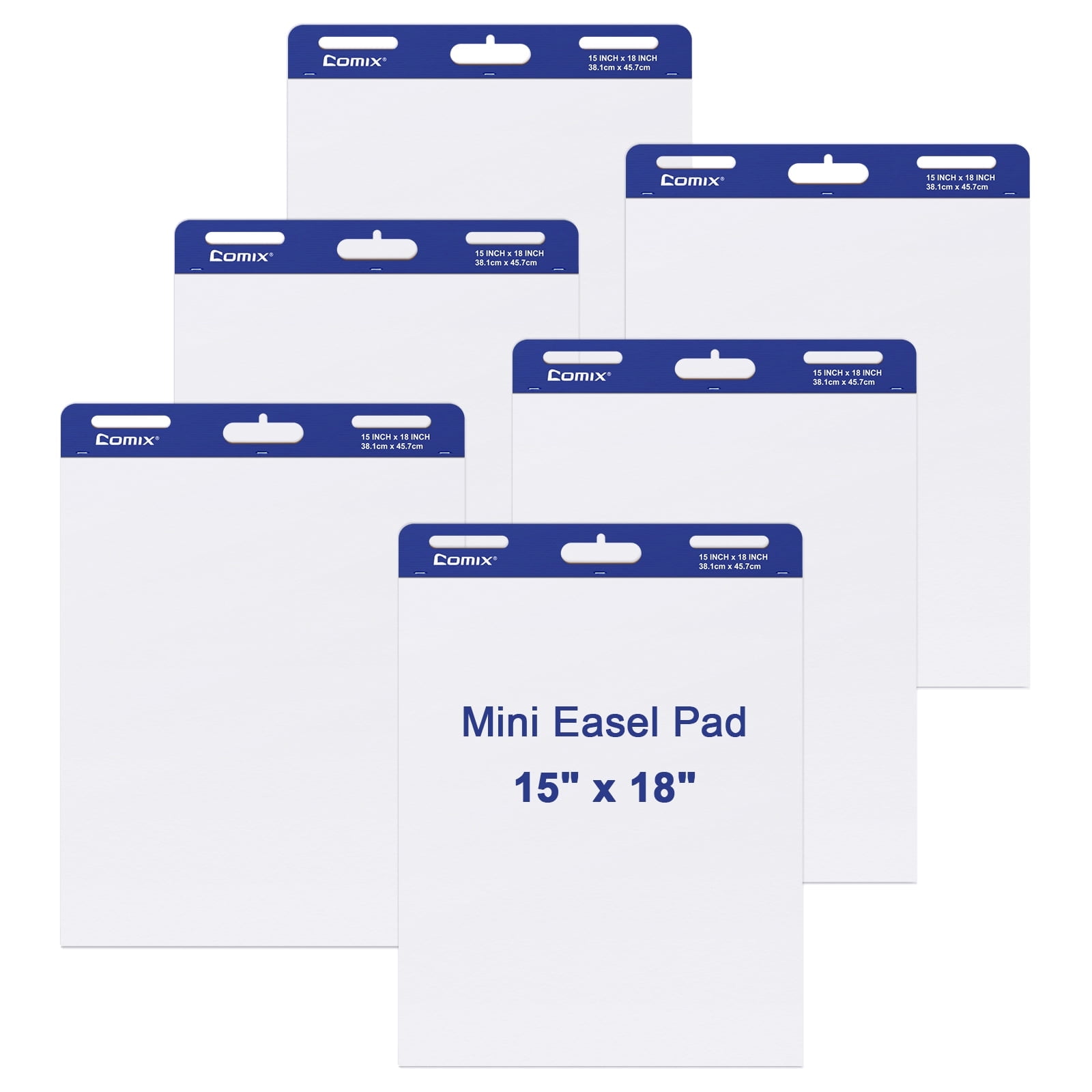 COMIX Sticky Easel Pad, 15 x 18 inches Flip Chart Paper for Teachers ...