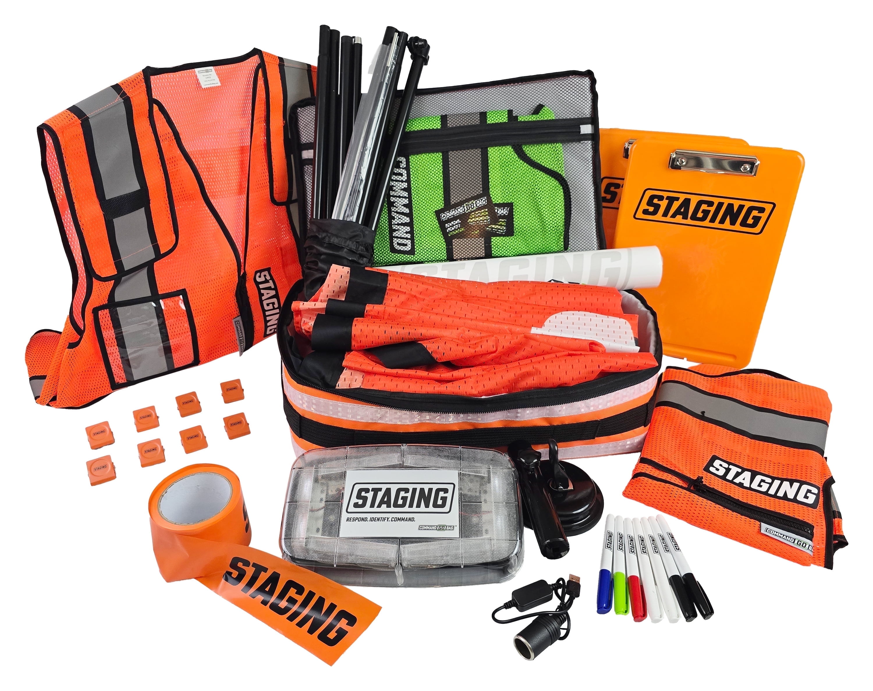 COMMAND GOBAG™ Staging Gobag Complete Kit, Orange, Incident Resource ...