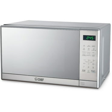 Commercial Chef Slim 0.7 cu ft White Microwave Oven with Quick Cook ...