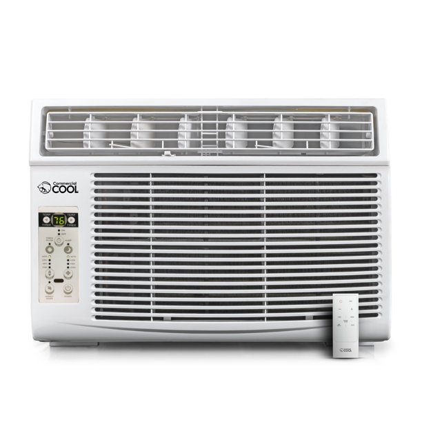 COMMERCIAL COOL 10,000 BTU Window Air Conditioner with Remote Control ...