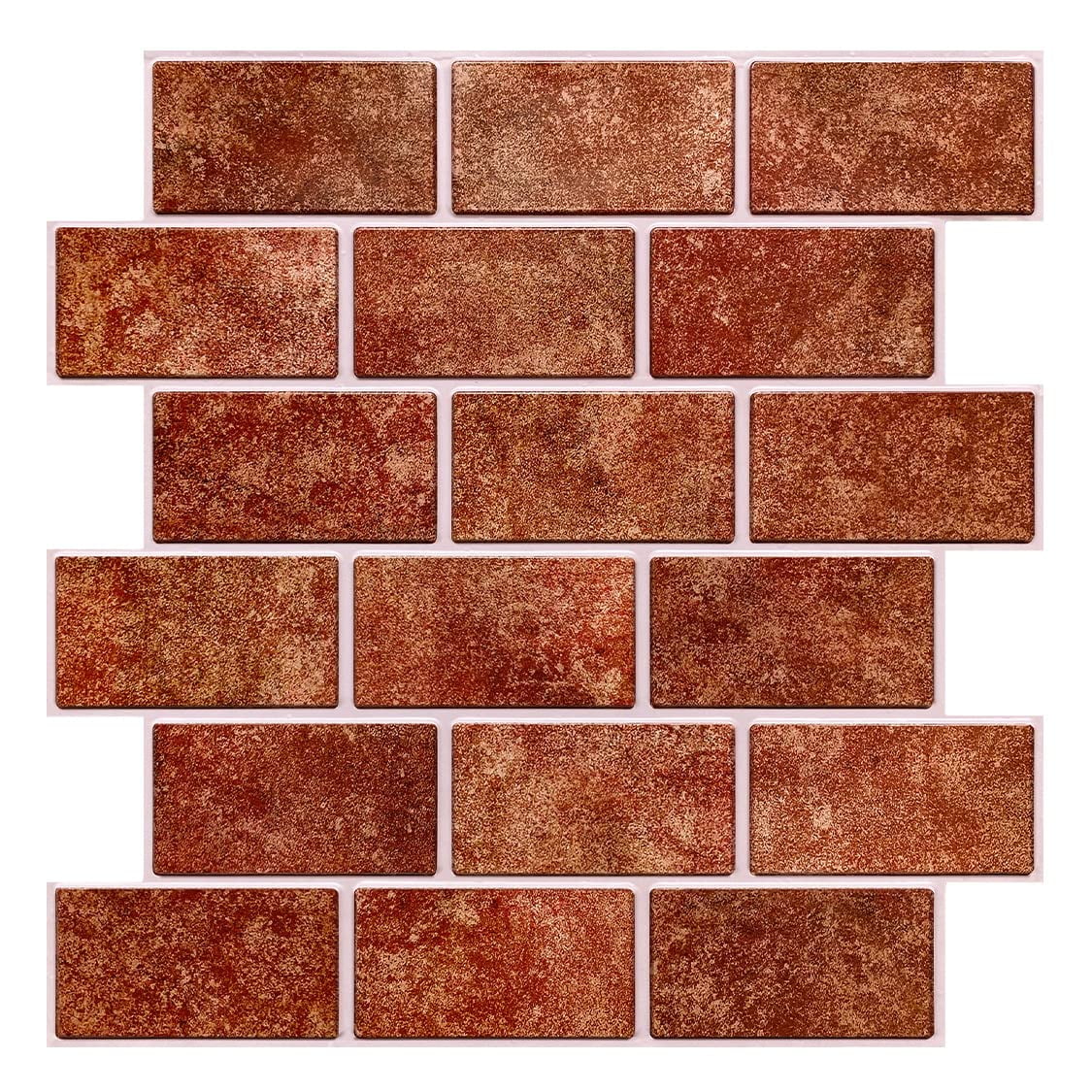 COMMOMY 3D Faux Brick Peel and Stick Wall Tile Backsplash for kitchen ...