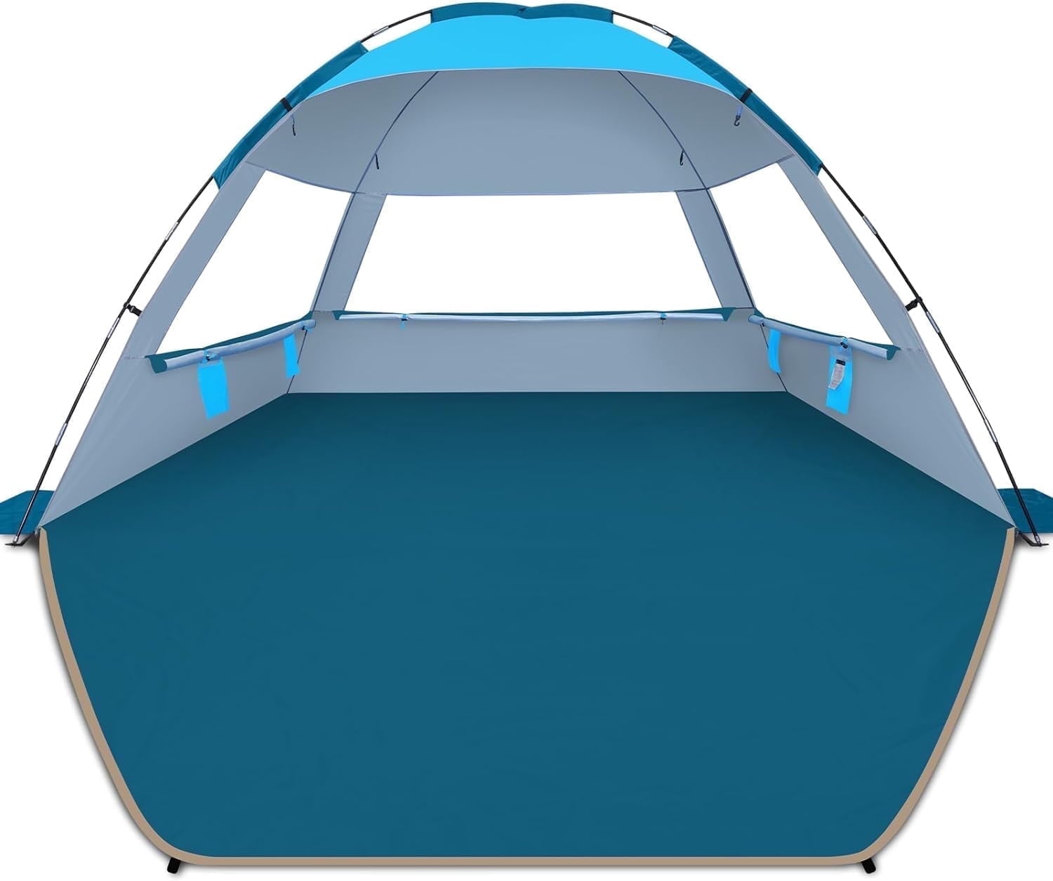 Free Shipping! COMMOUDS UV Protected Beach Tent for 8-10, Portable Sun ...