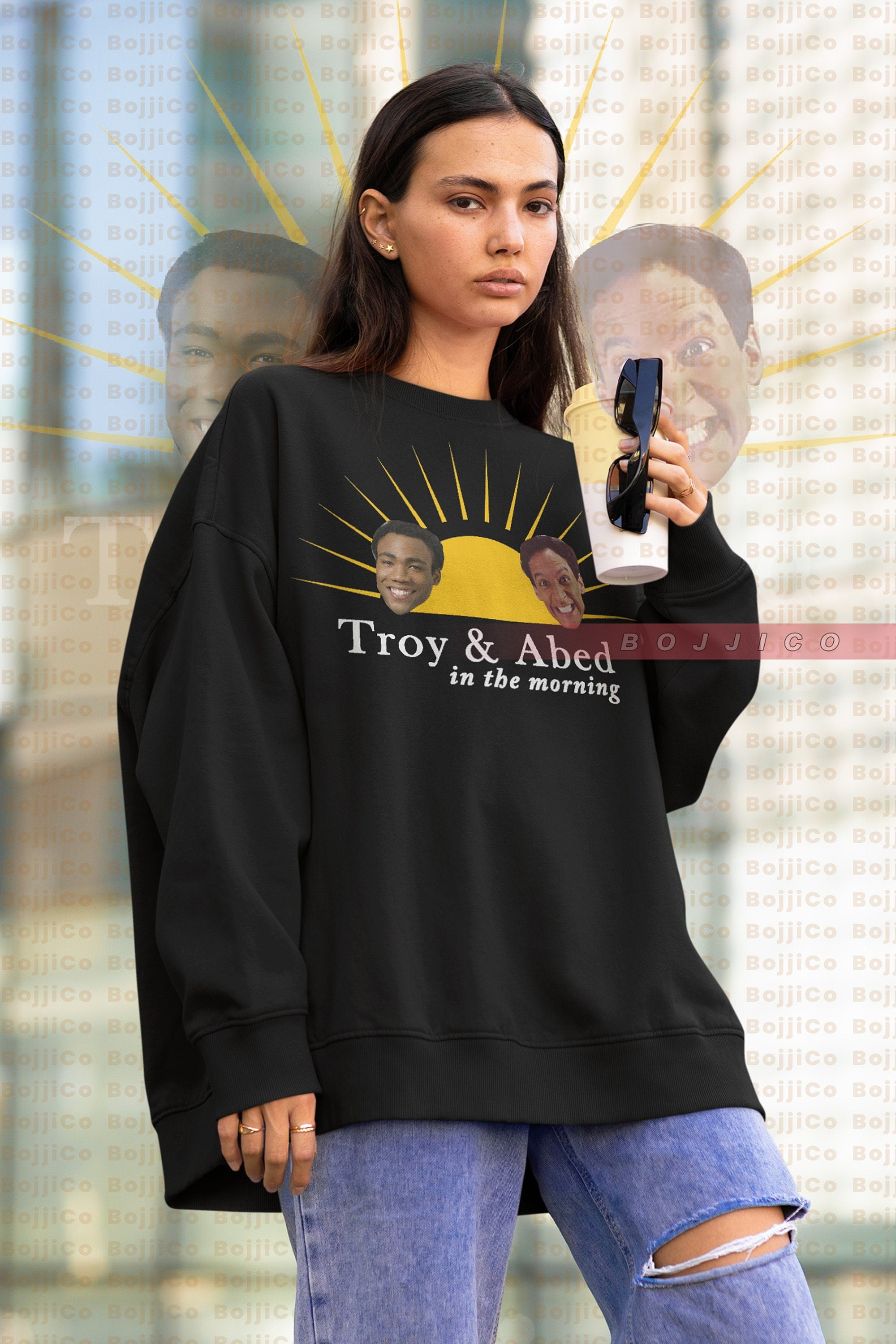 COMMUNITY TROY and ABED Sweatshirt, Troy and Abed In The Morning ...